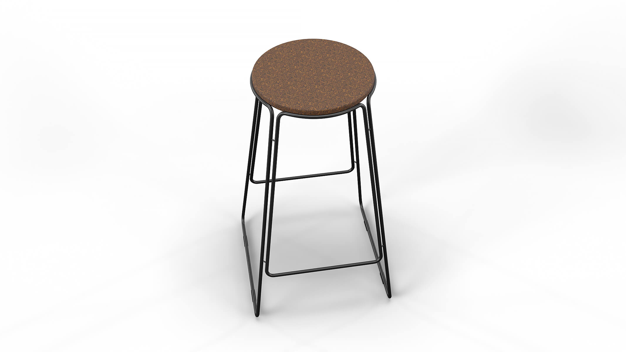 Smoked Cork Prop Stool - 3D Model by enamulroni