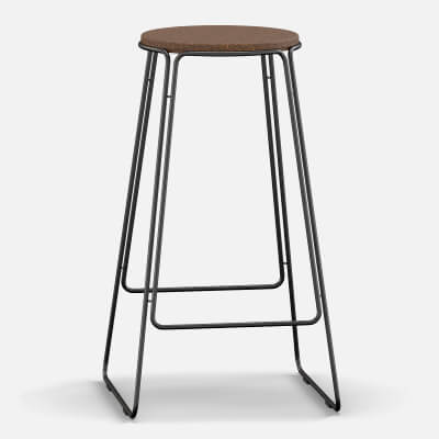 Smoked Cork Prop Stool - 3D Model by enamulroni