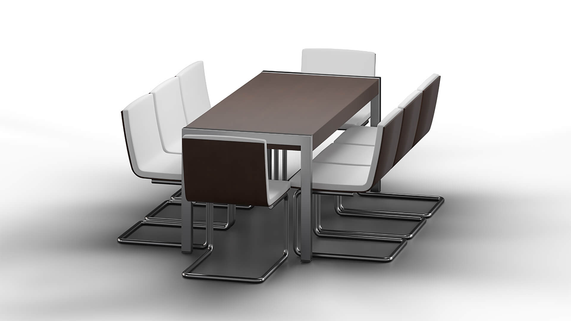 Table and Chair Tonon Synergy 933 - 3D Model by enamulroni