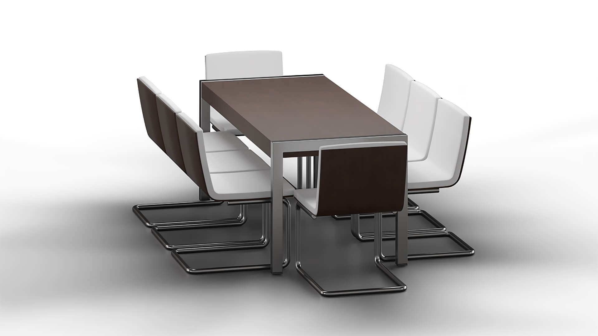 Table and Chair Tonon Synergy 933 - 3D Model by enamulroni