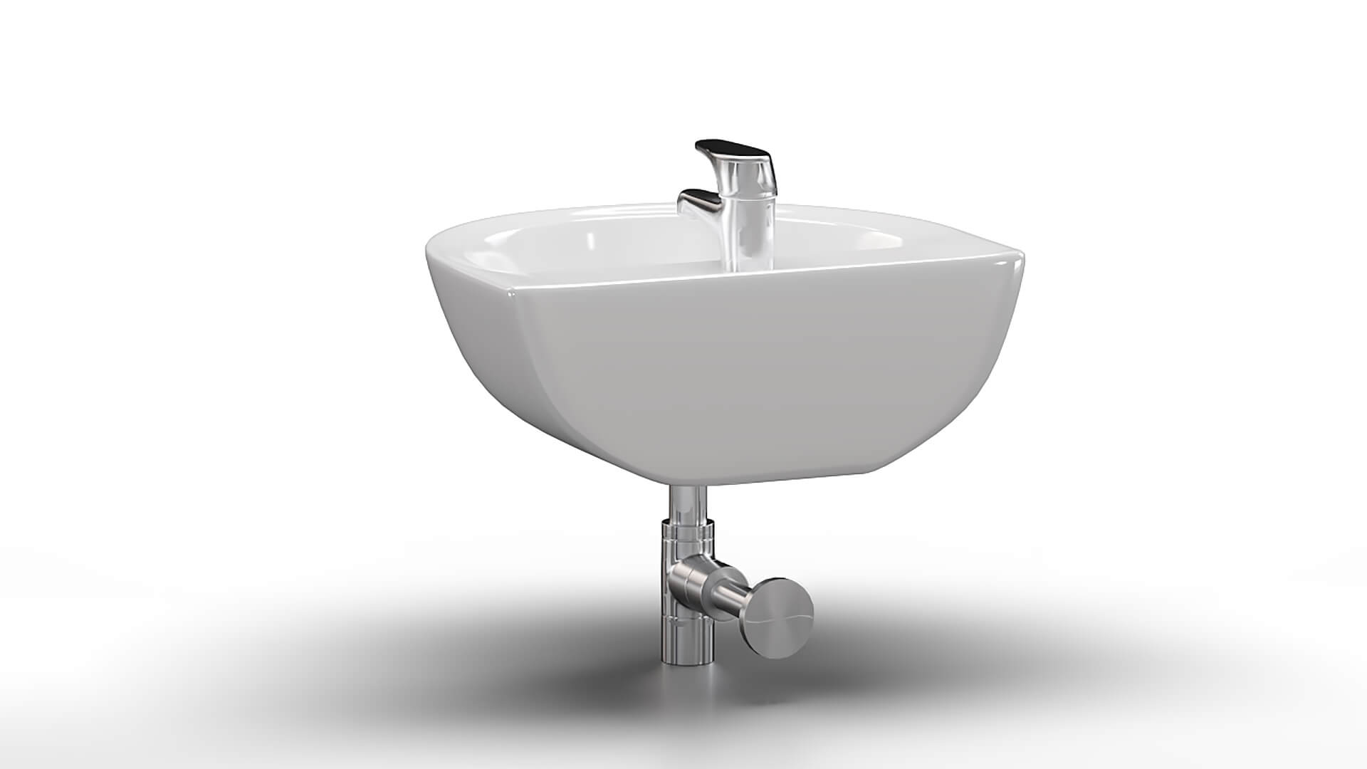 Washbasins Sink IDEAL Standard Esco New - 3D Model by enamulroni