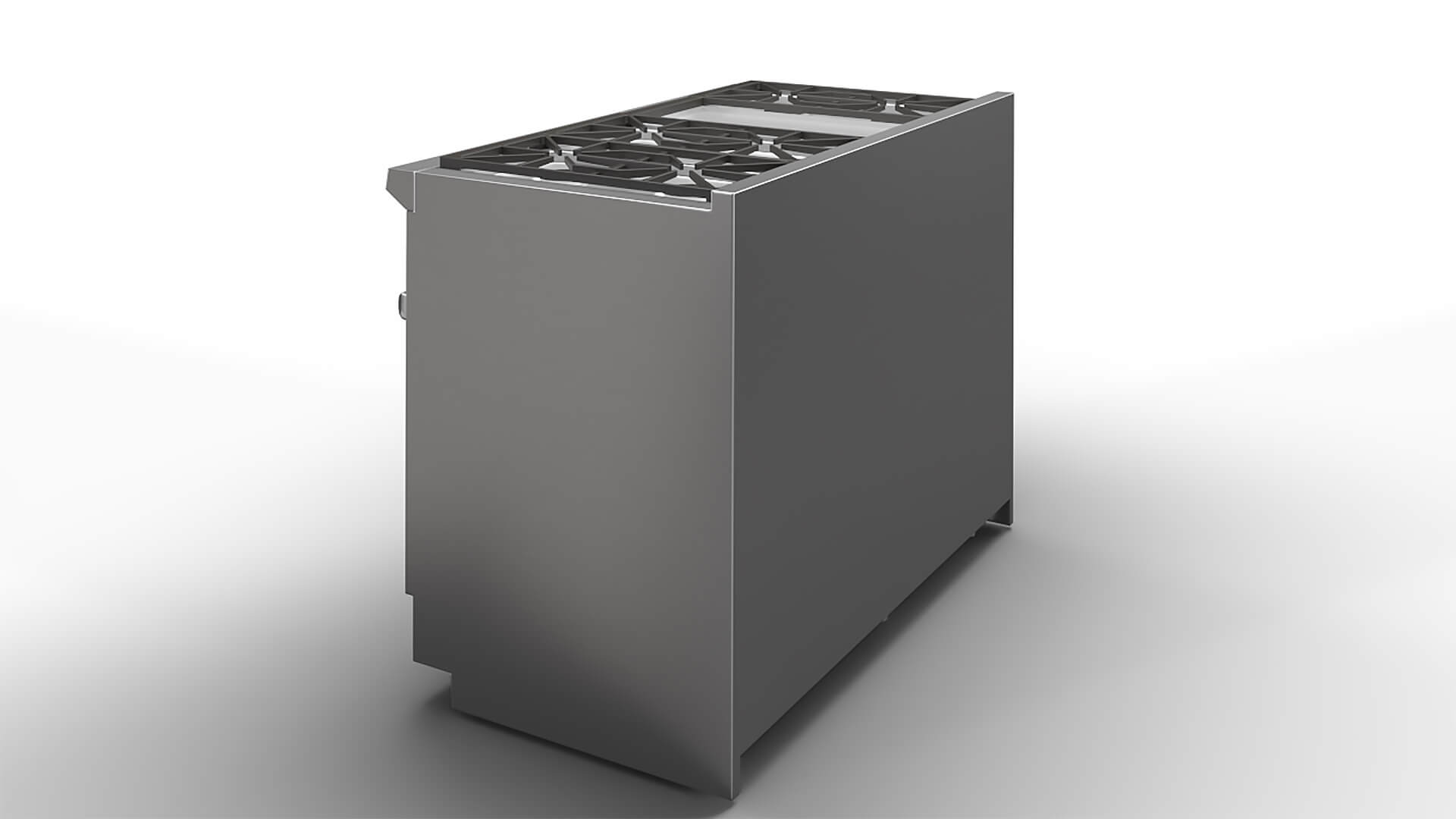 Wolf Gas Range Gr486G - 3D Model by enamulroni