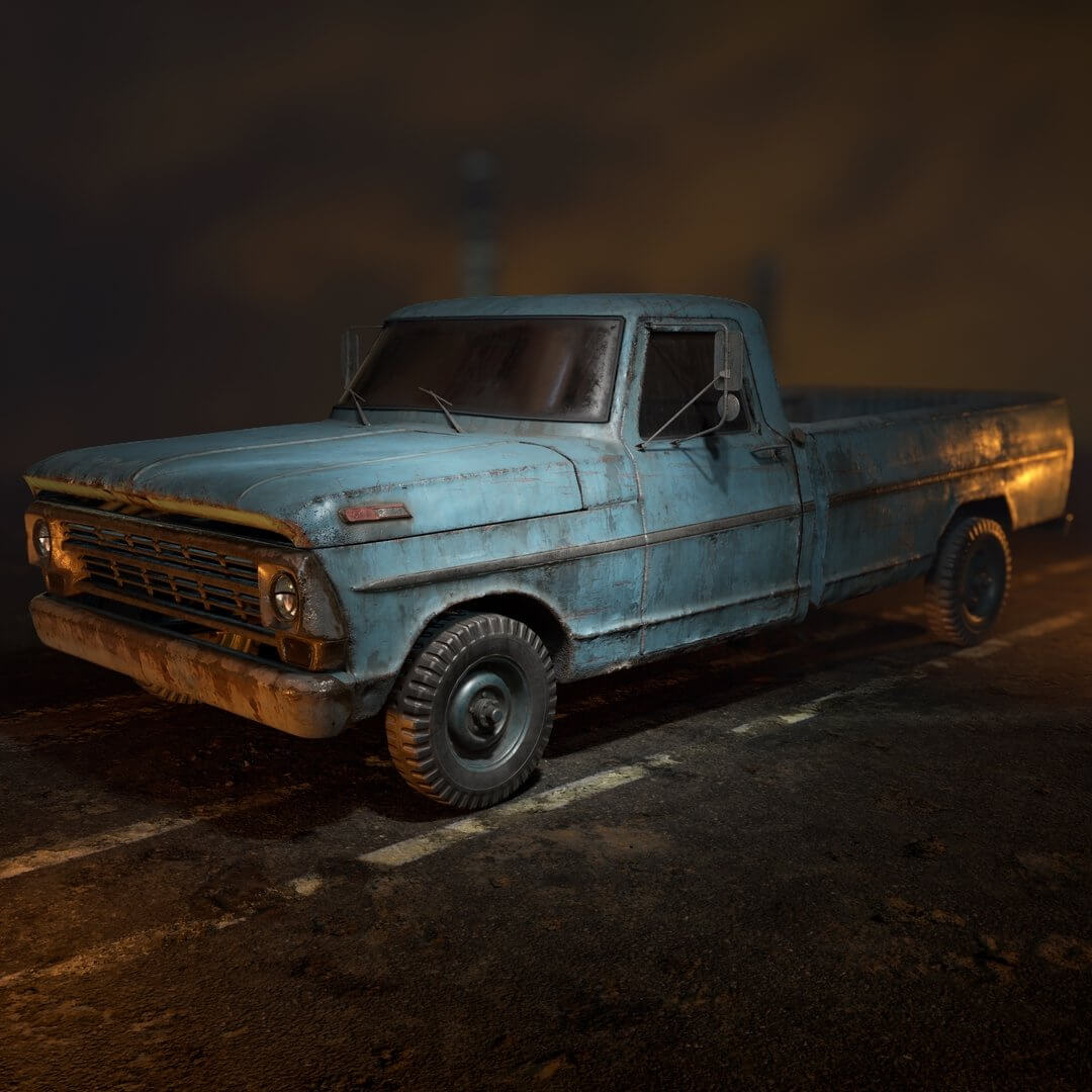 Ford F-100 3D Model by engage-studios
