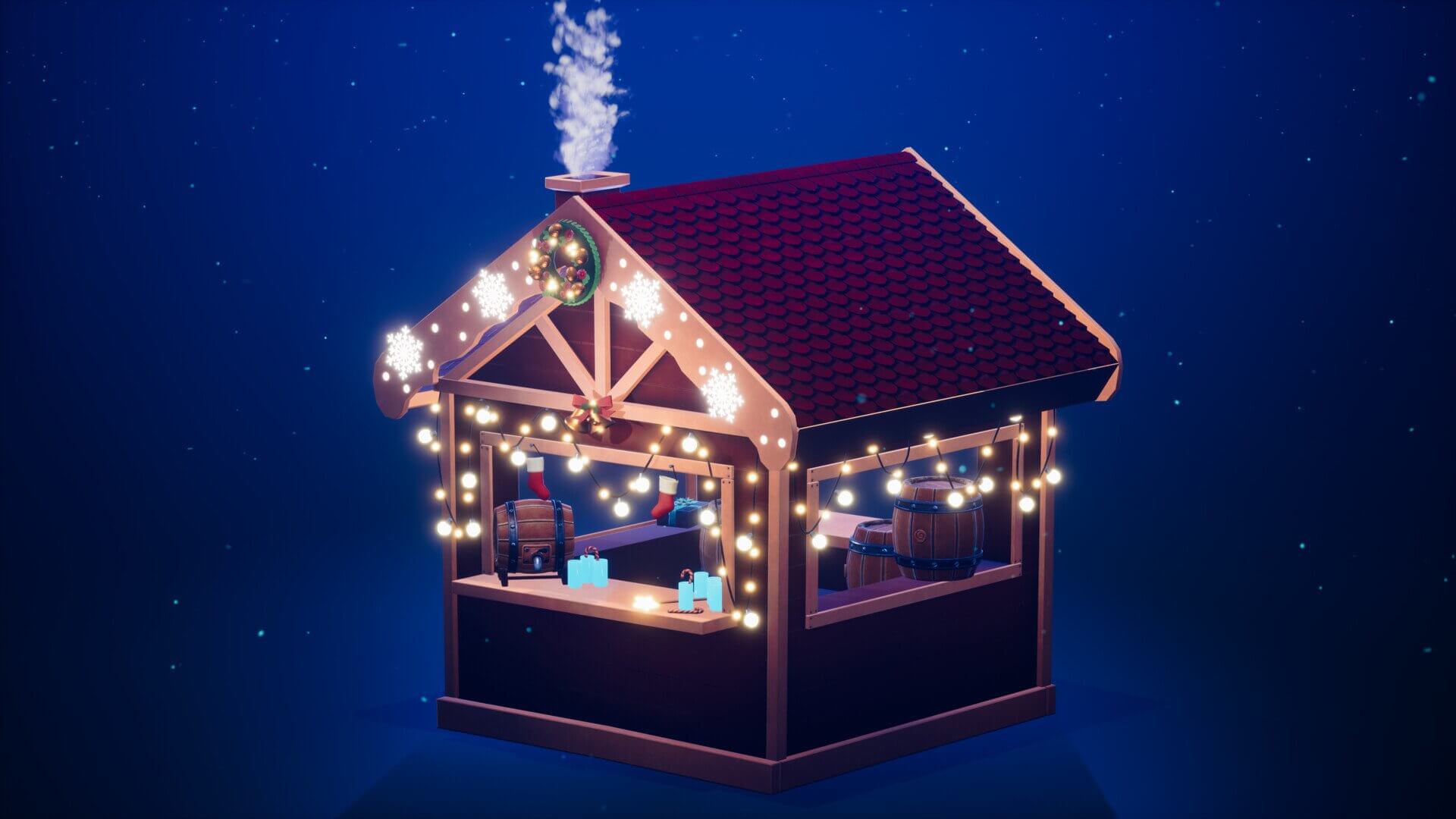 Christmas House - 3D Model by Enkarra