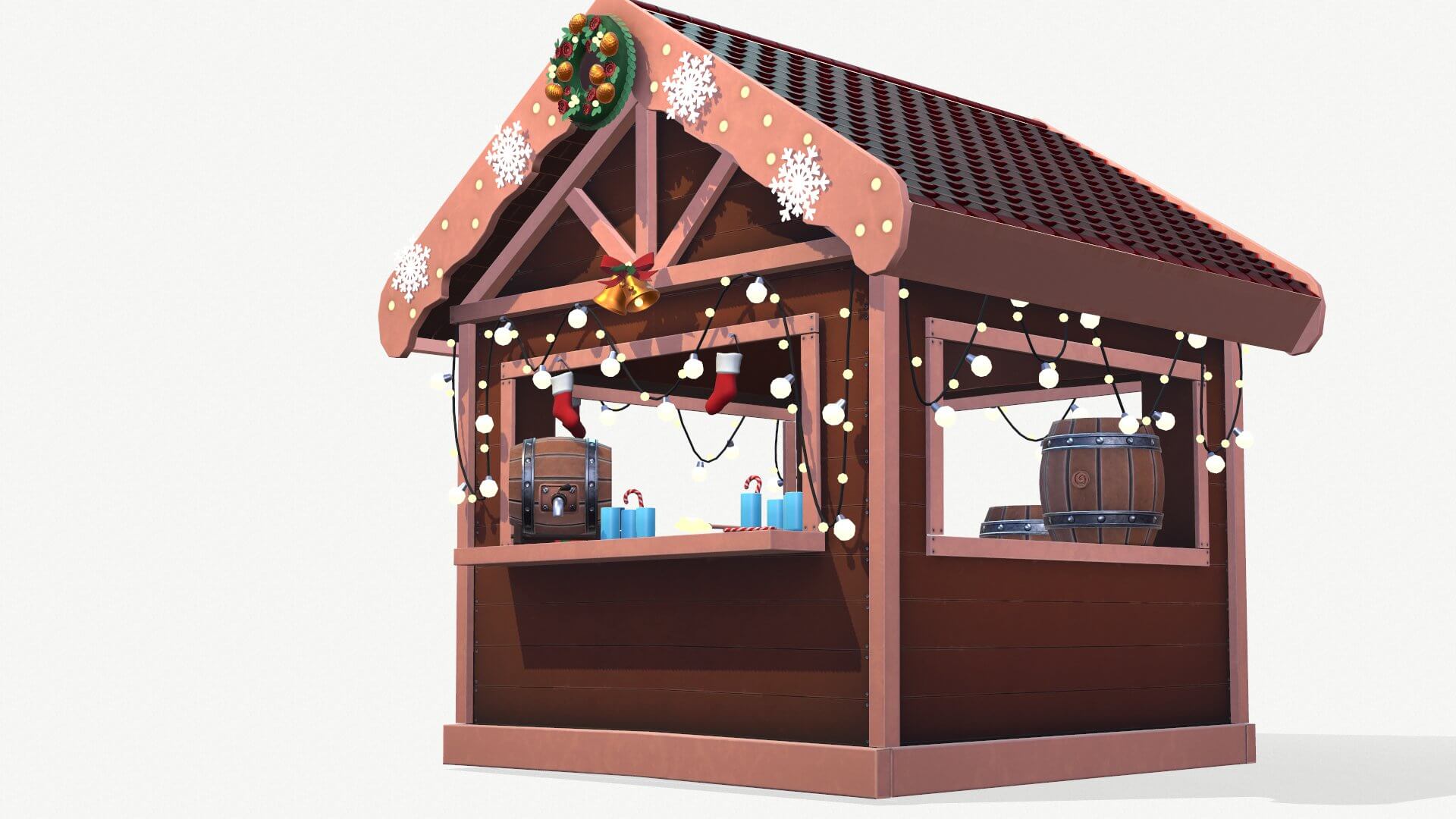 Christmas House - 3D Model by Enkarra