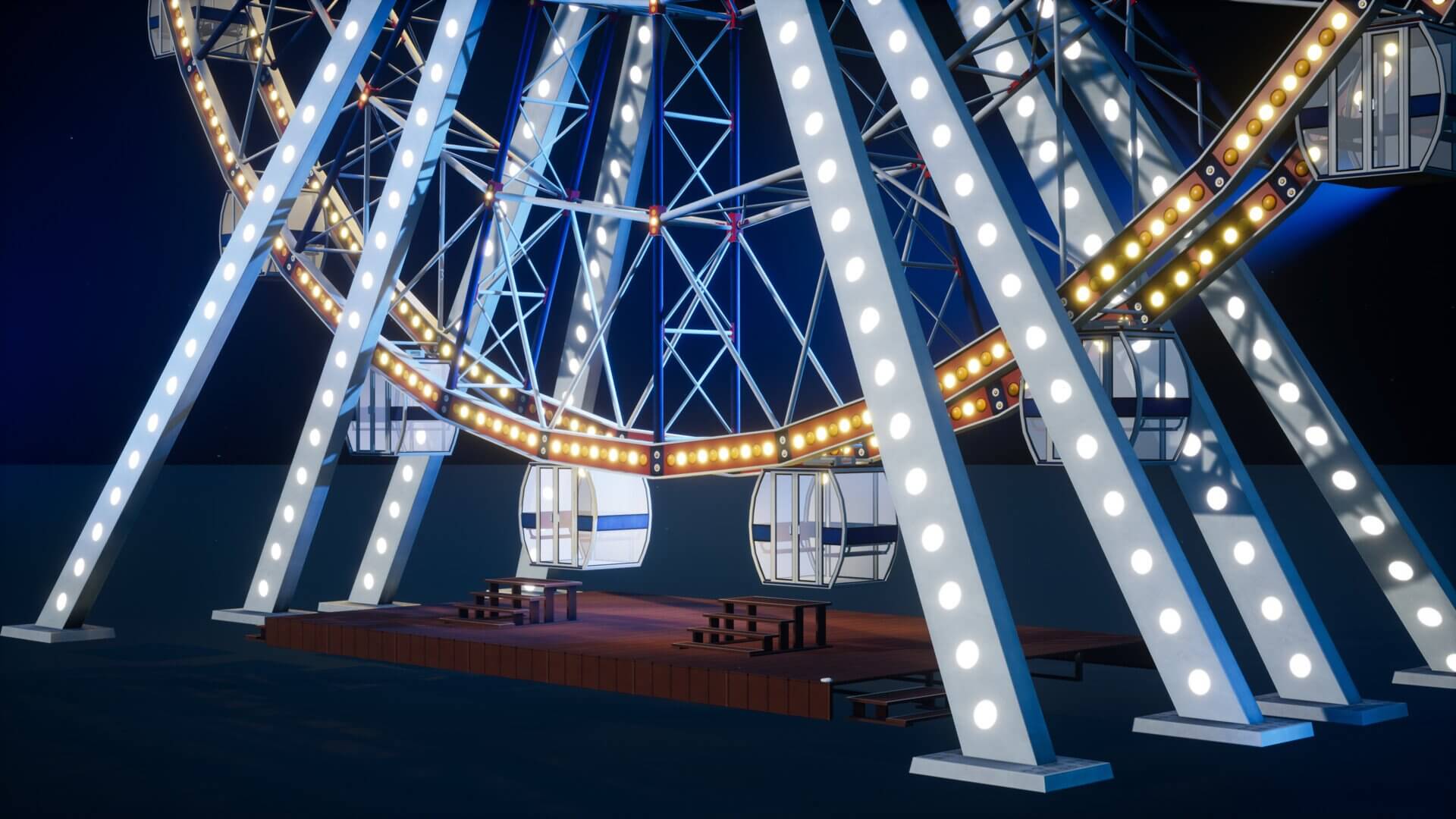 Ferris Wheel - 3D Model by Enkarra