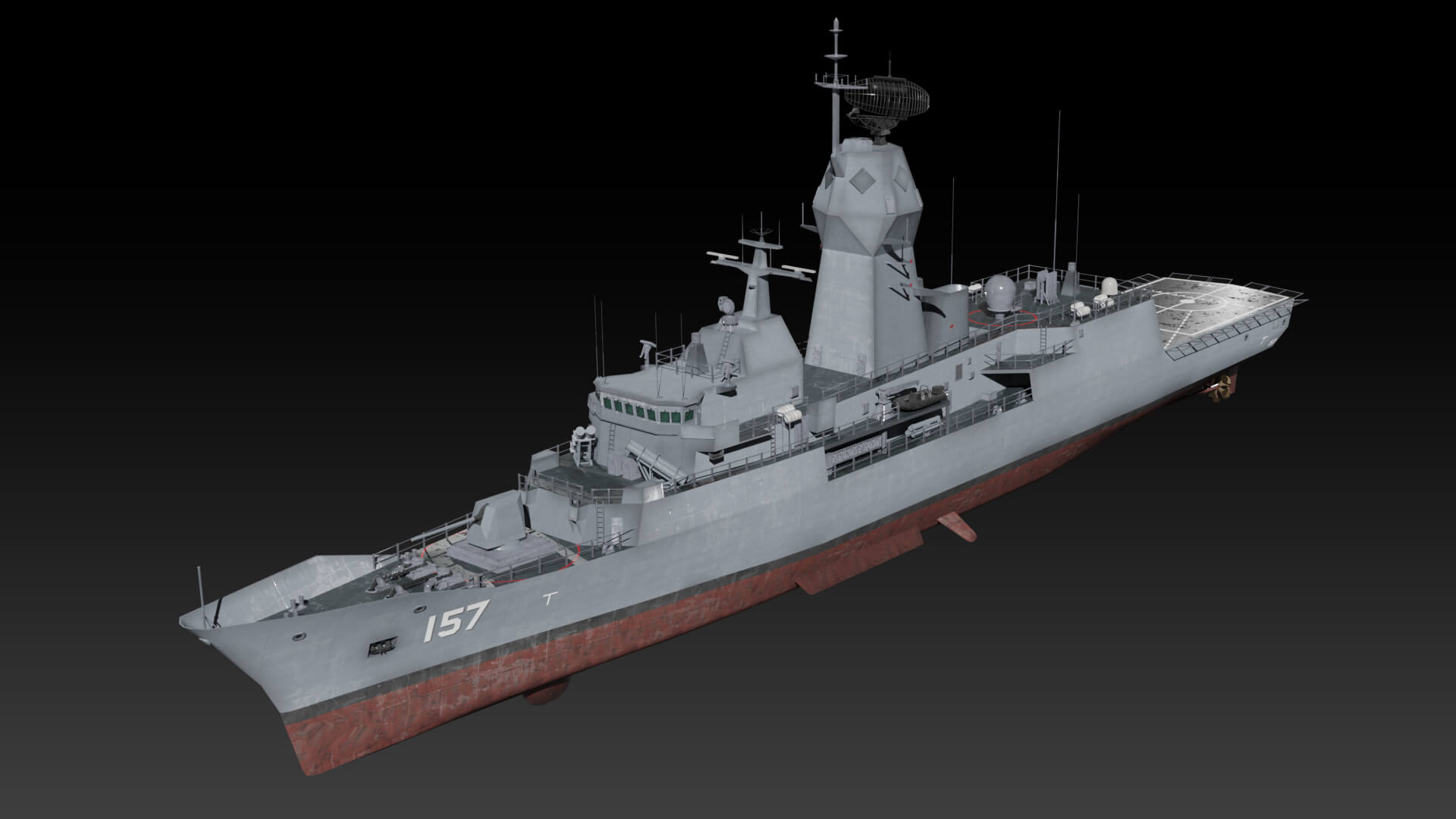 Anzac class frigate game ready model by ennuishao