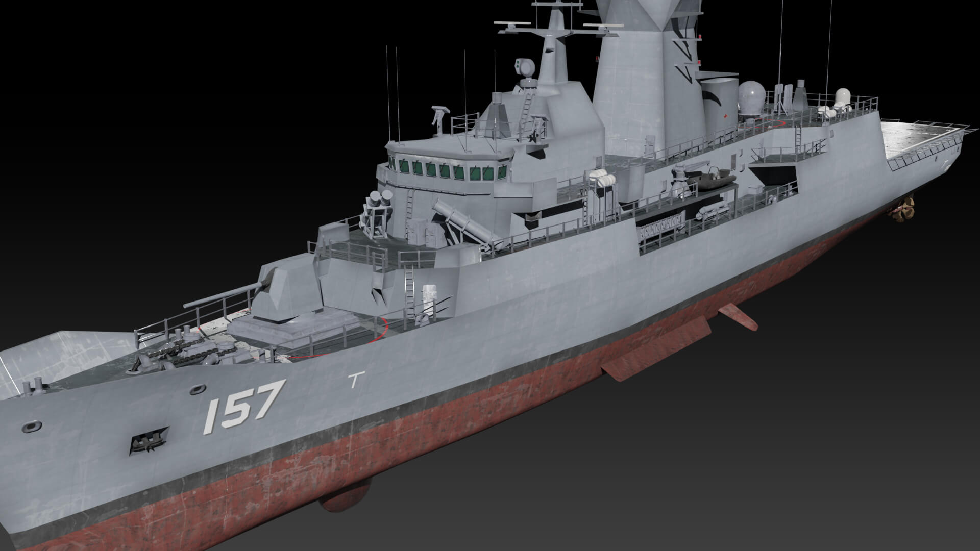 Anzac class frigate game ready model by ennuishao