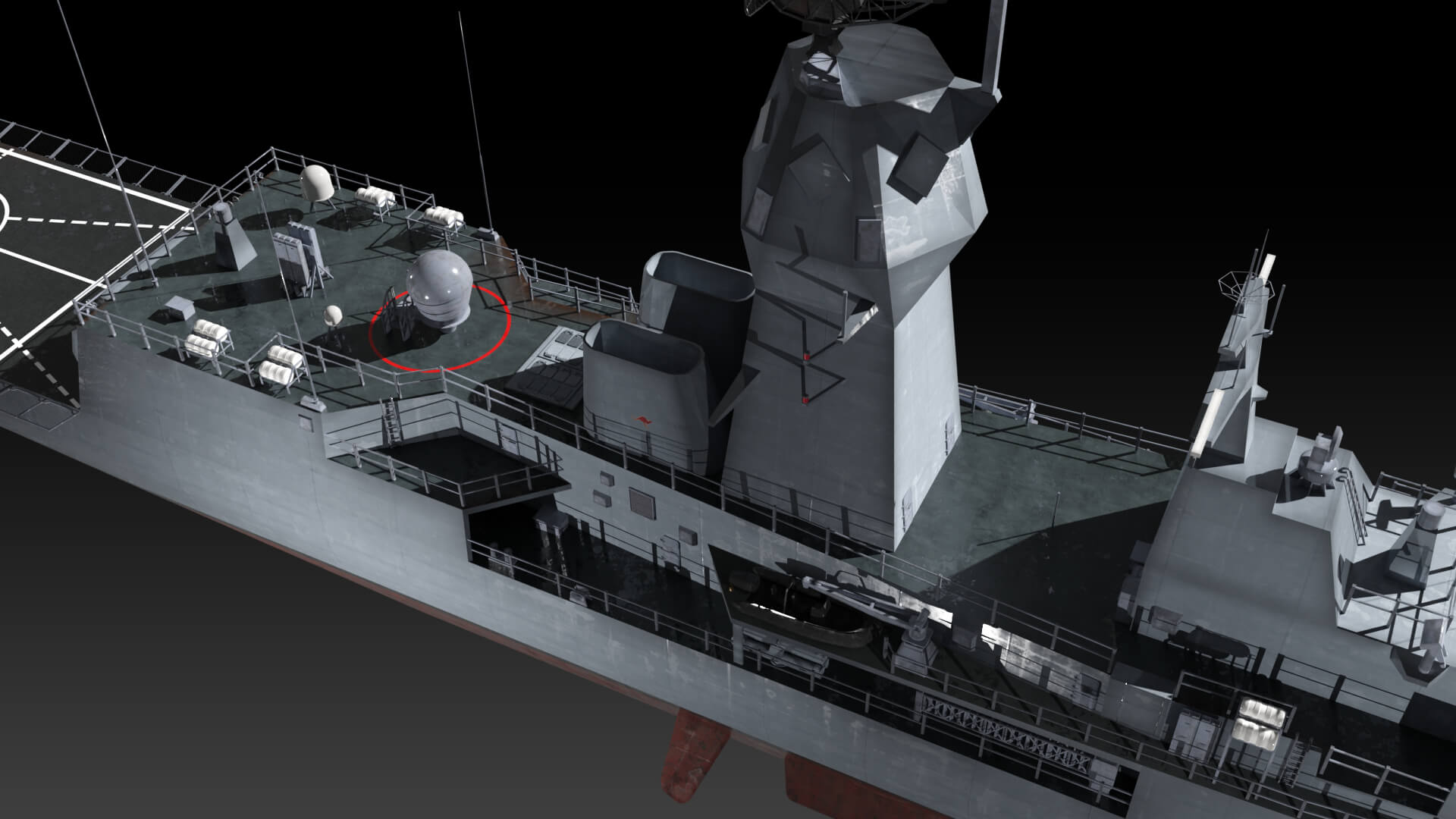 Anzac class frigate game ready model by ennuishao