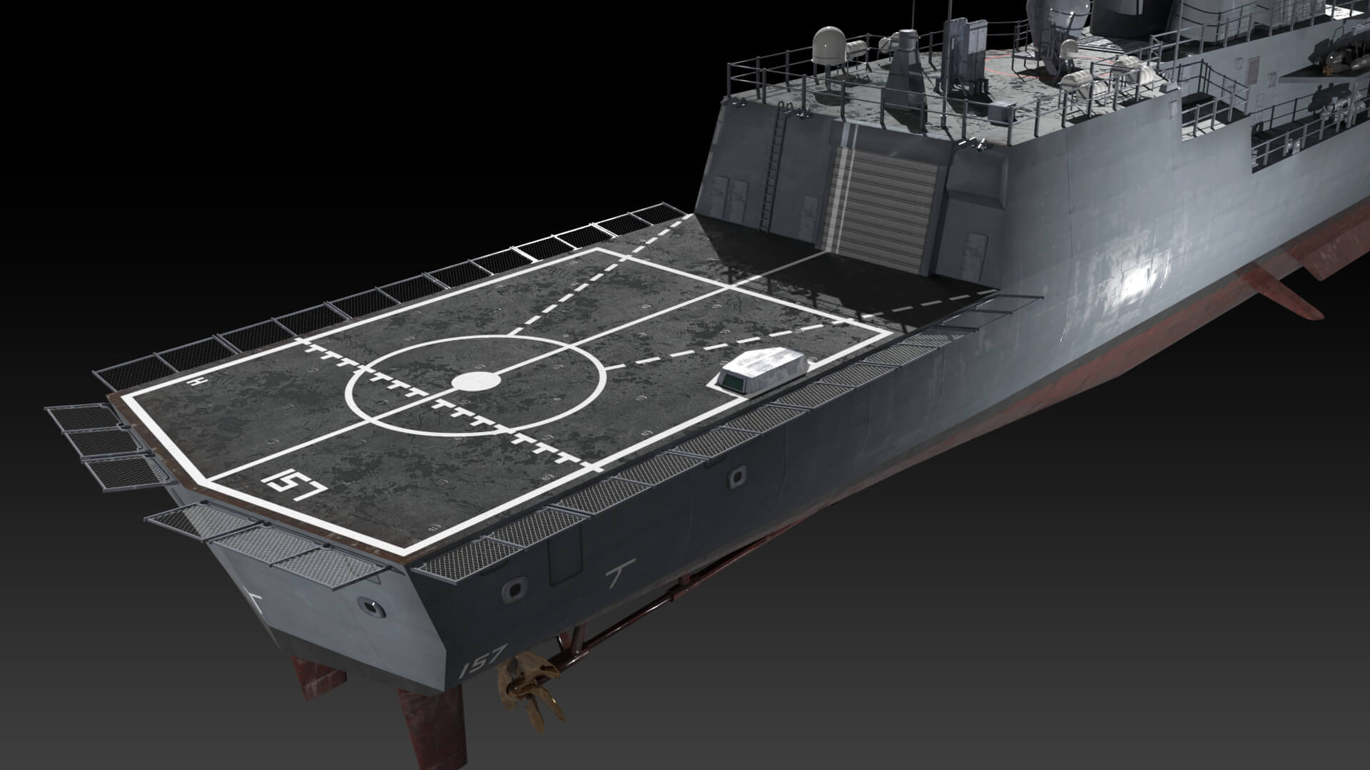 Anzac class frigate game ready model by ennuishao