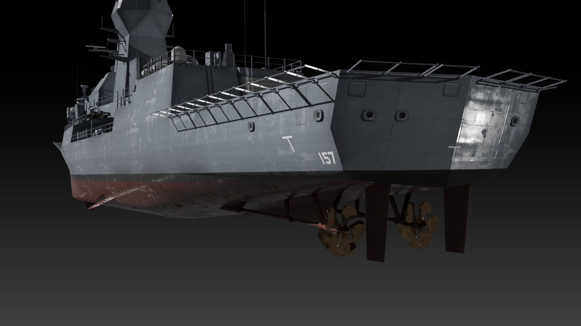 Anzac class frigate game ready model by ennuishao