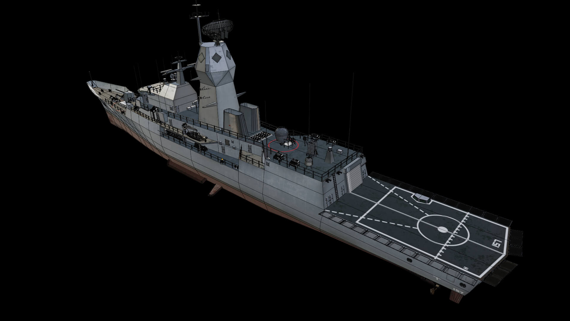 Anzac class frigate game ready model by ennuishao