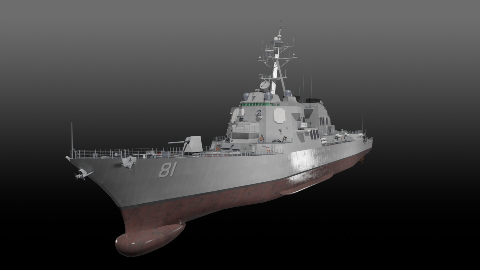 Arleigh Burke Flight Iia - 3D Model by ennuishao