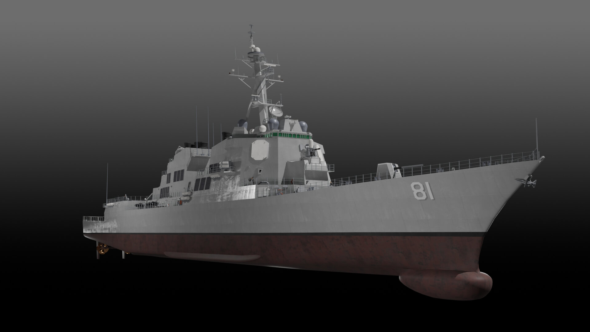 Arleigh Burke Flight Iia - 3D Model by ennuishao