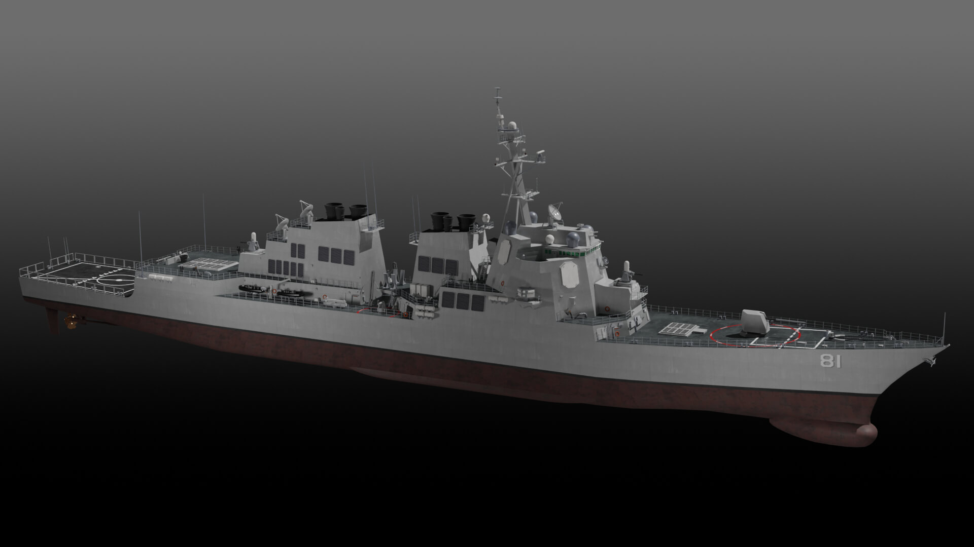 Arleigh Burke Flight Iia - 3D Model by ennuishao