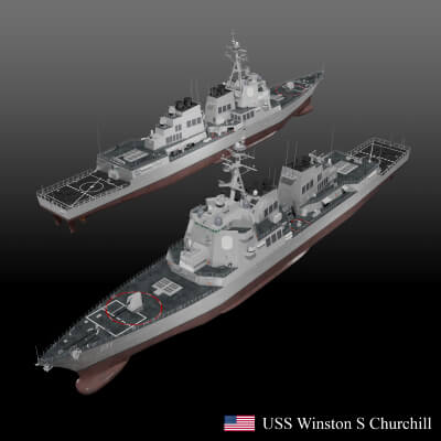 Arleigh Burke Flight Iia - 3D Model by ennuishao