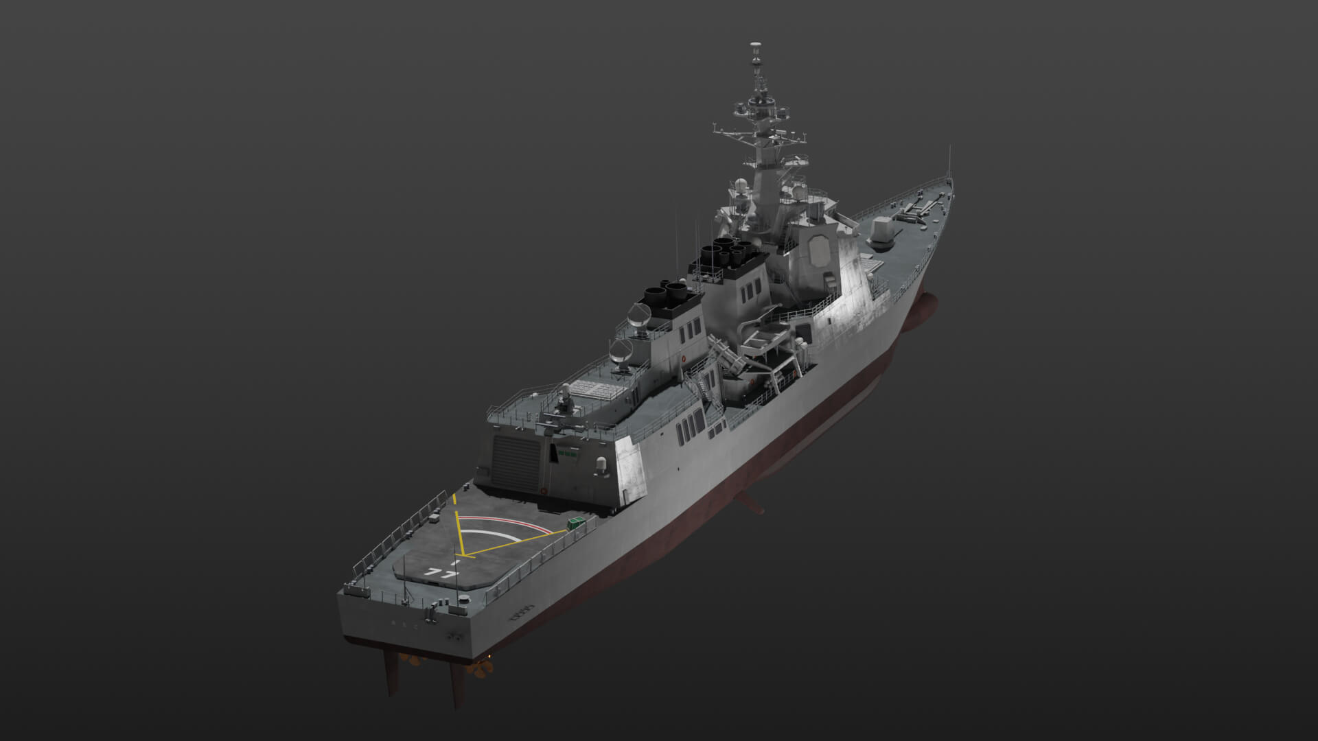 Atago Class Destroyer - 3D Model by ennuishao
