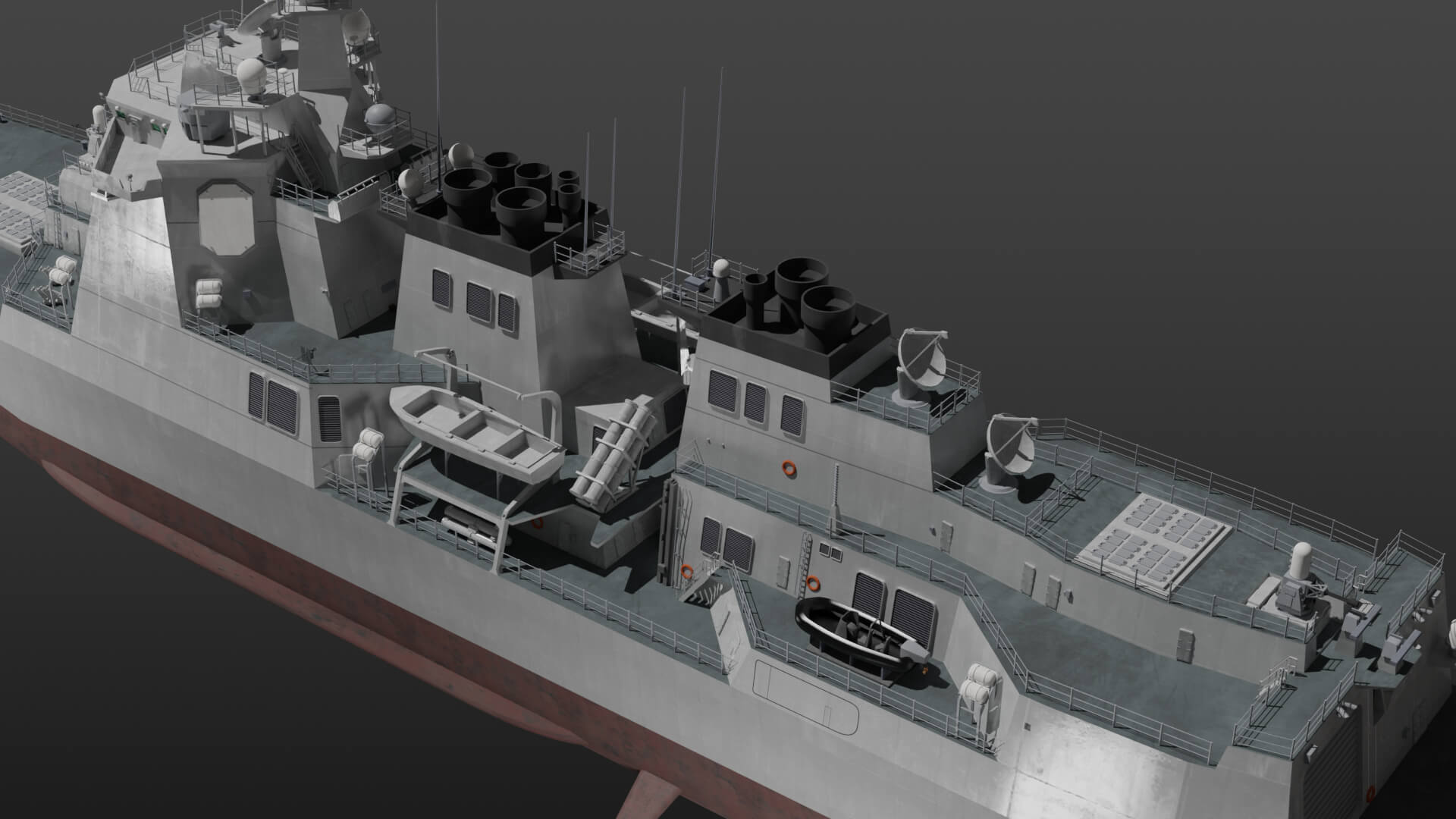 Atago Class Destroyer - 3D Model by ennuishao