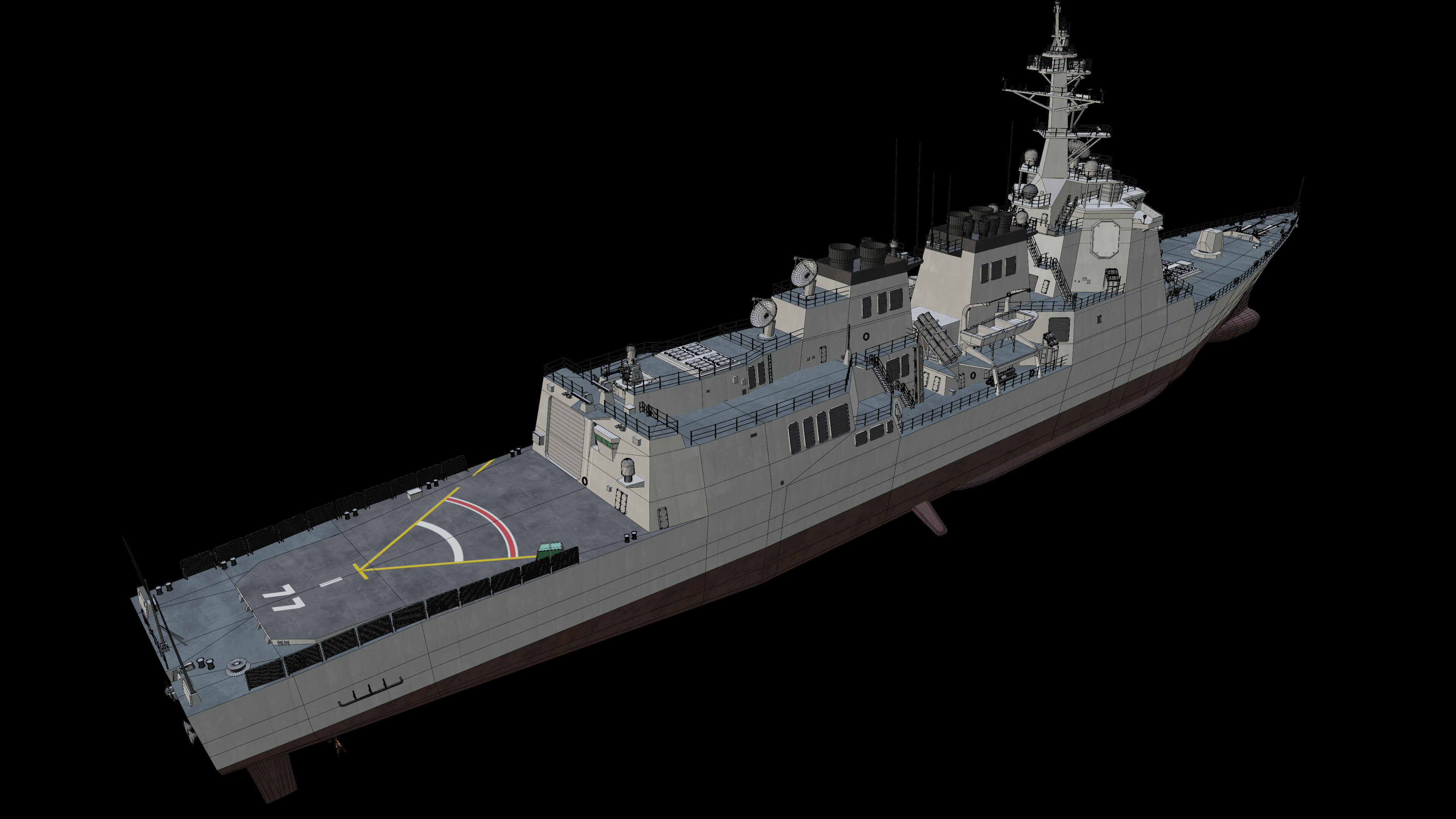 Atago Class Destroyer - 3D Model by ennuishao