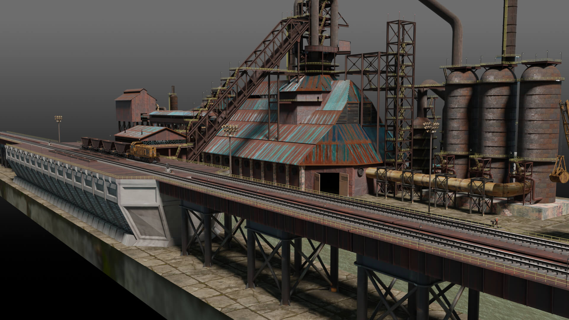 Blast Furnace - 3D Model by ennuishao