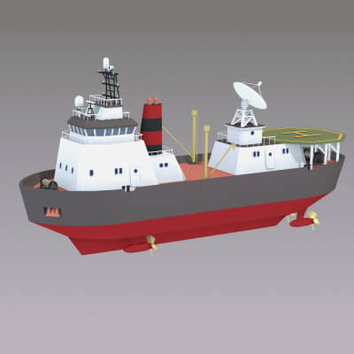 Cartoon Ice Breaker - 3D Model by ennuishao