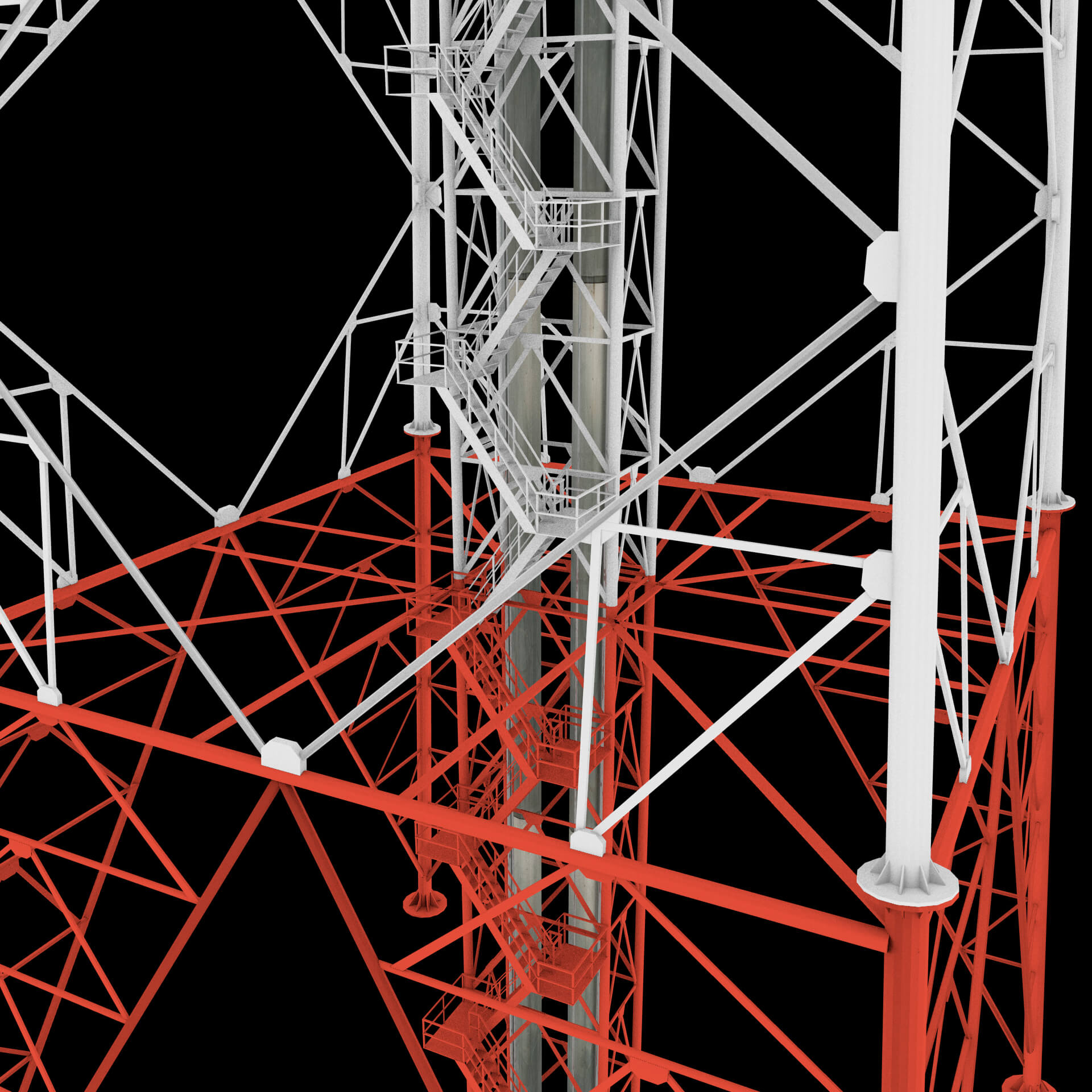 Flare Stack of Refinery - 3D Model by ennuishao