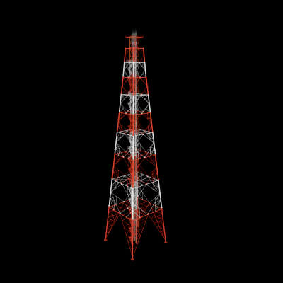 Flare Stack of Refinery - 3D Model by ennuishao