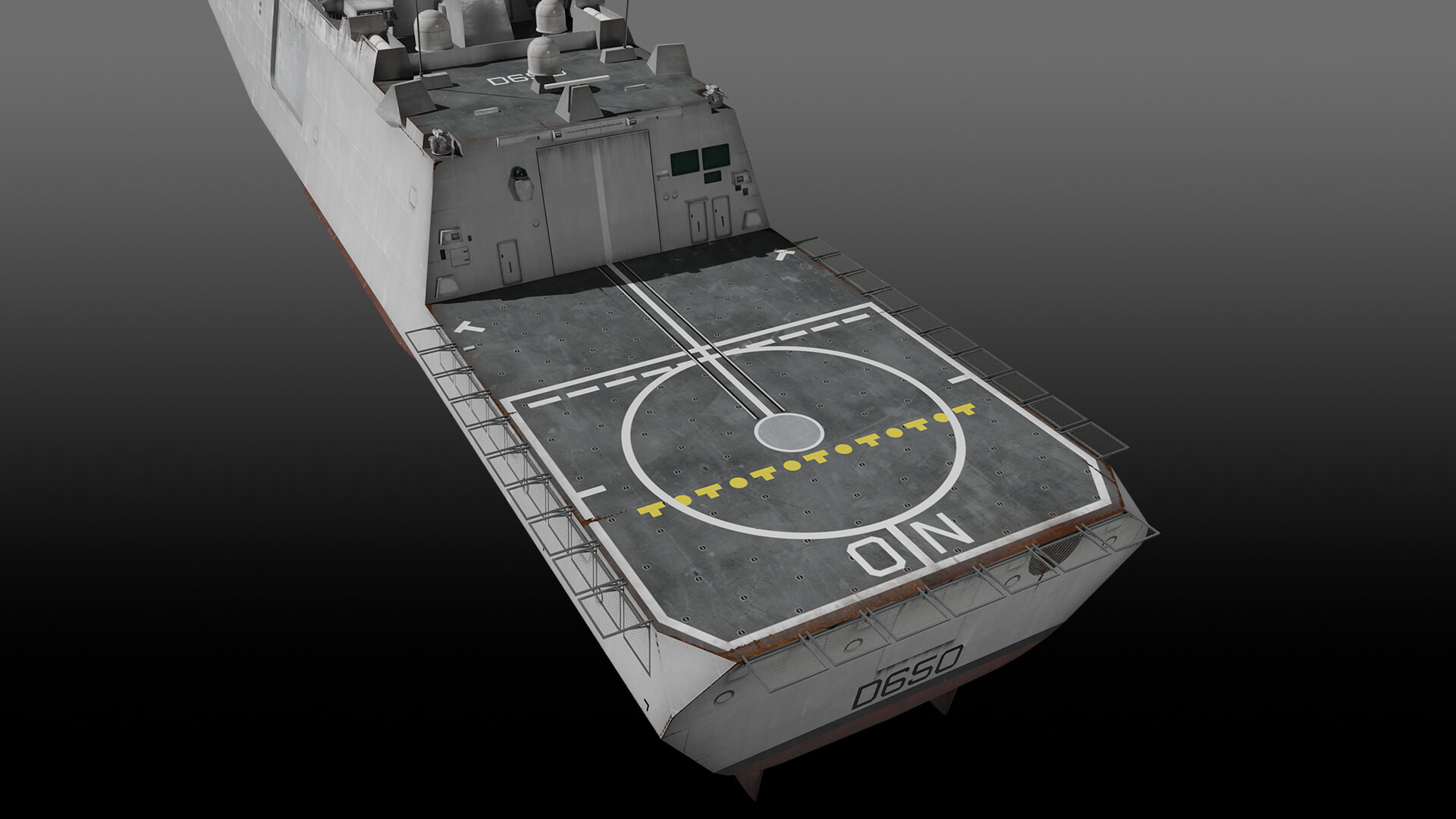 Fremm Frigate FS Aquitaine - 3D Model by ennuishao