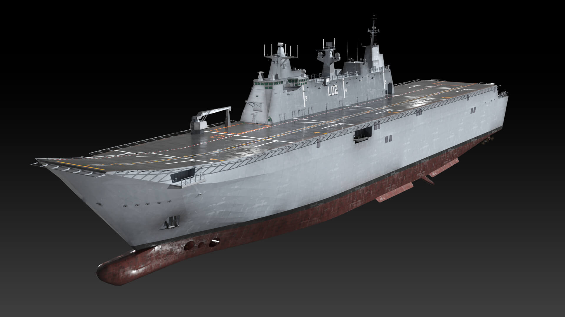 HMAS Canberra Game Ready Model by ennuishao