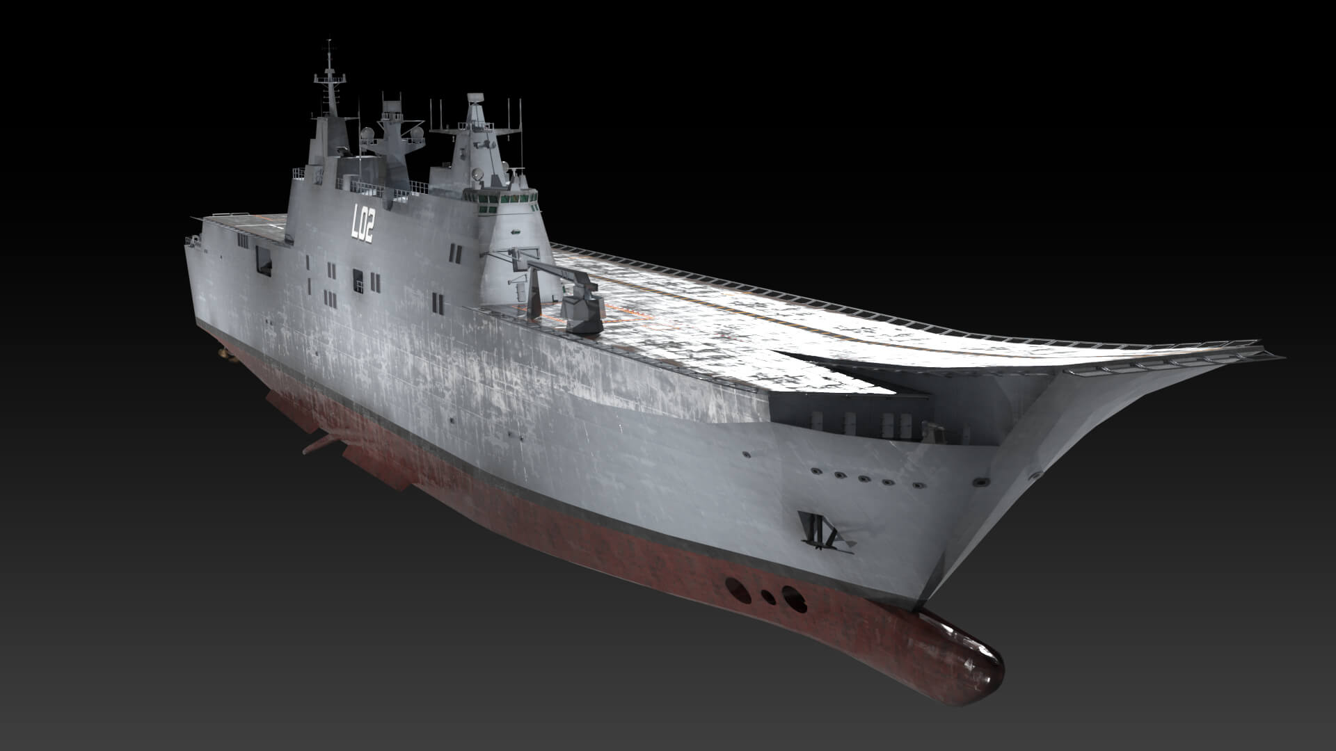 HMAS Canberra Game Ready Model by ennuishao