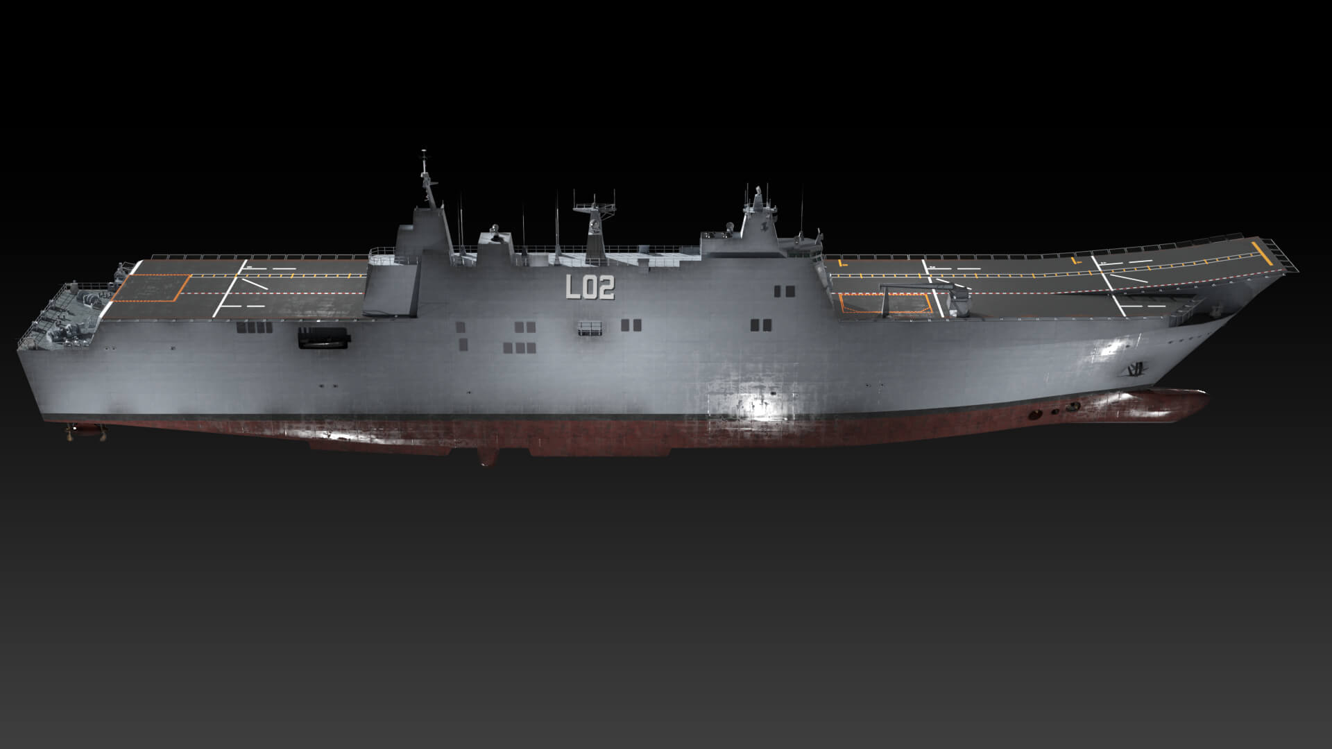 HMAS Canberra Game Ready Model by ennuishao
