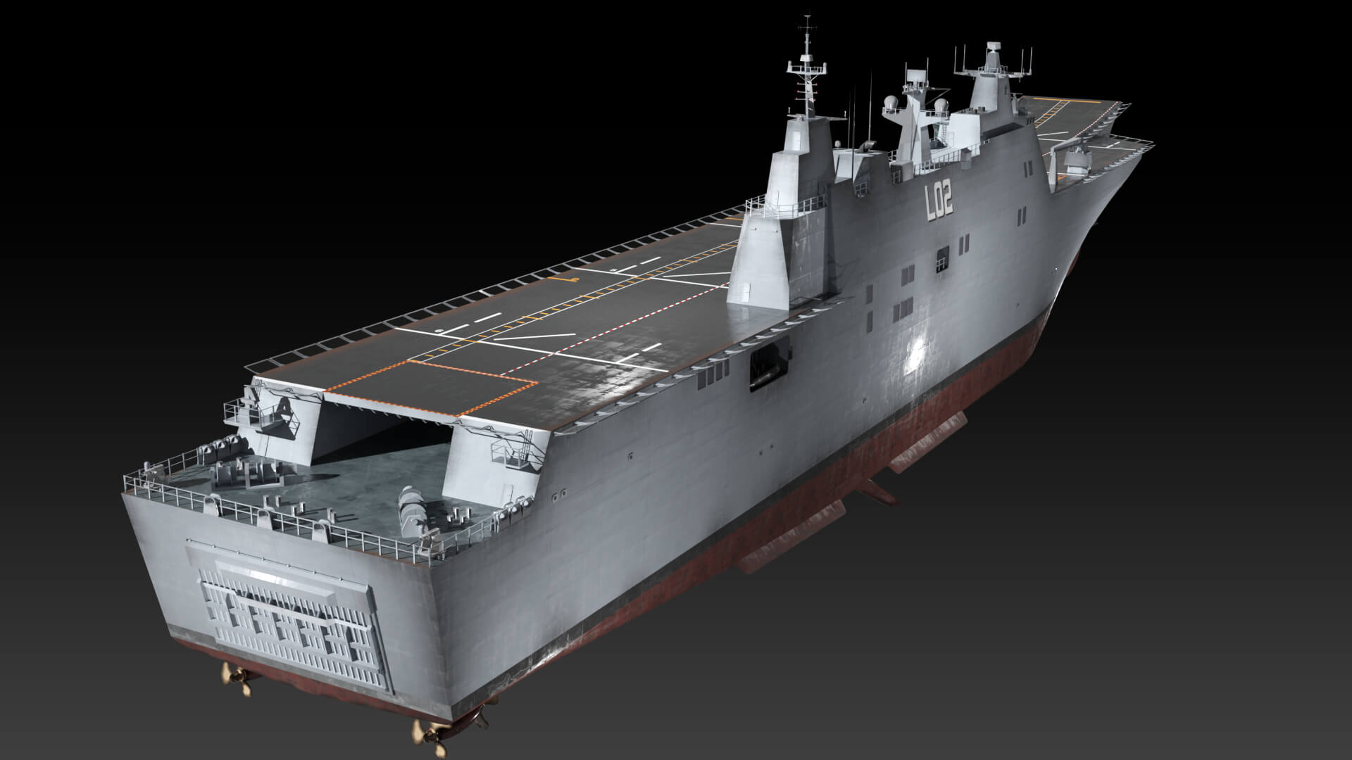 HMAS Canberra Game Ready Model by ennuishao