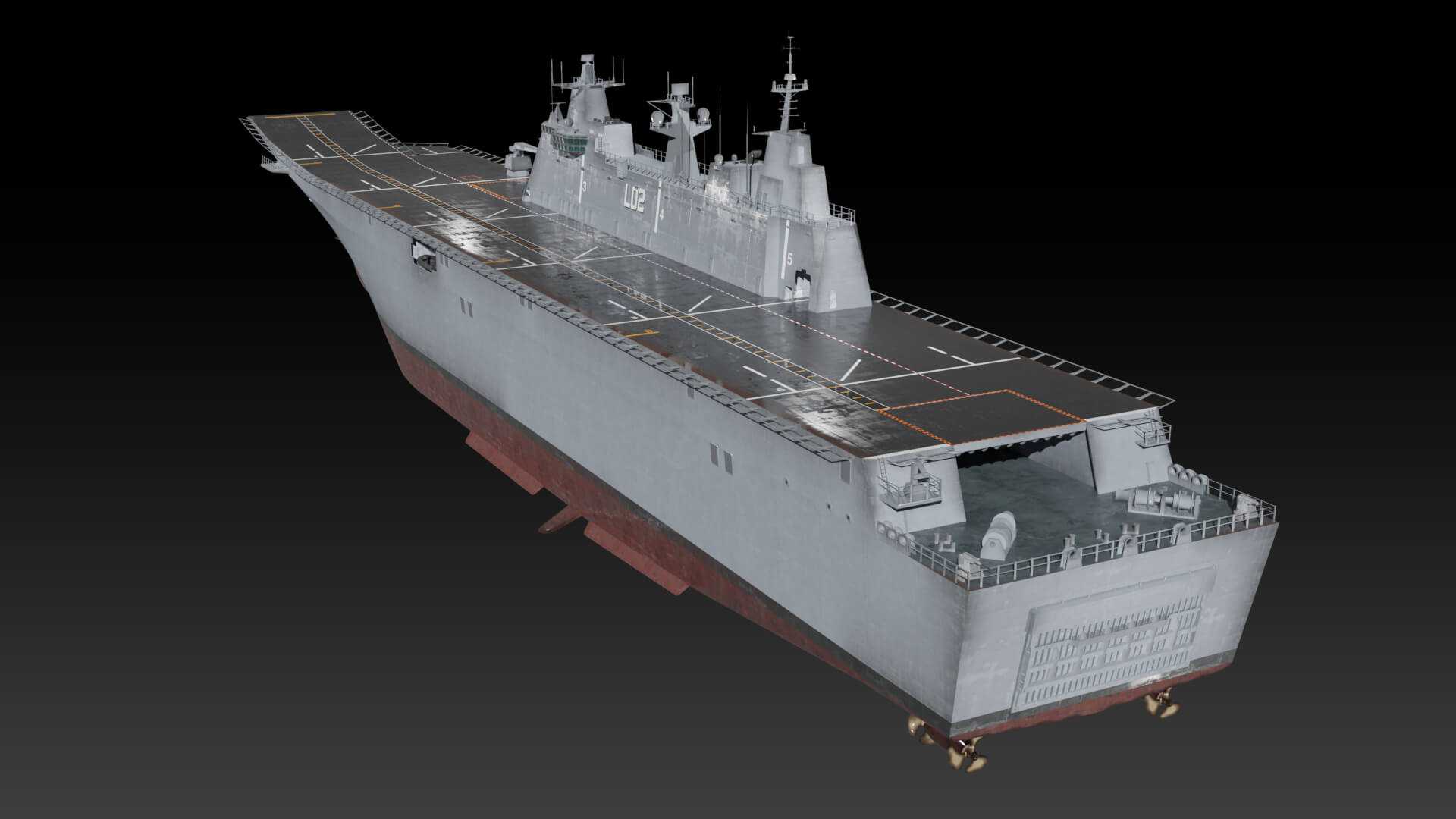 HMAS Canberra Game Ready Model by ennuishao