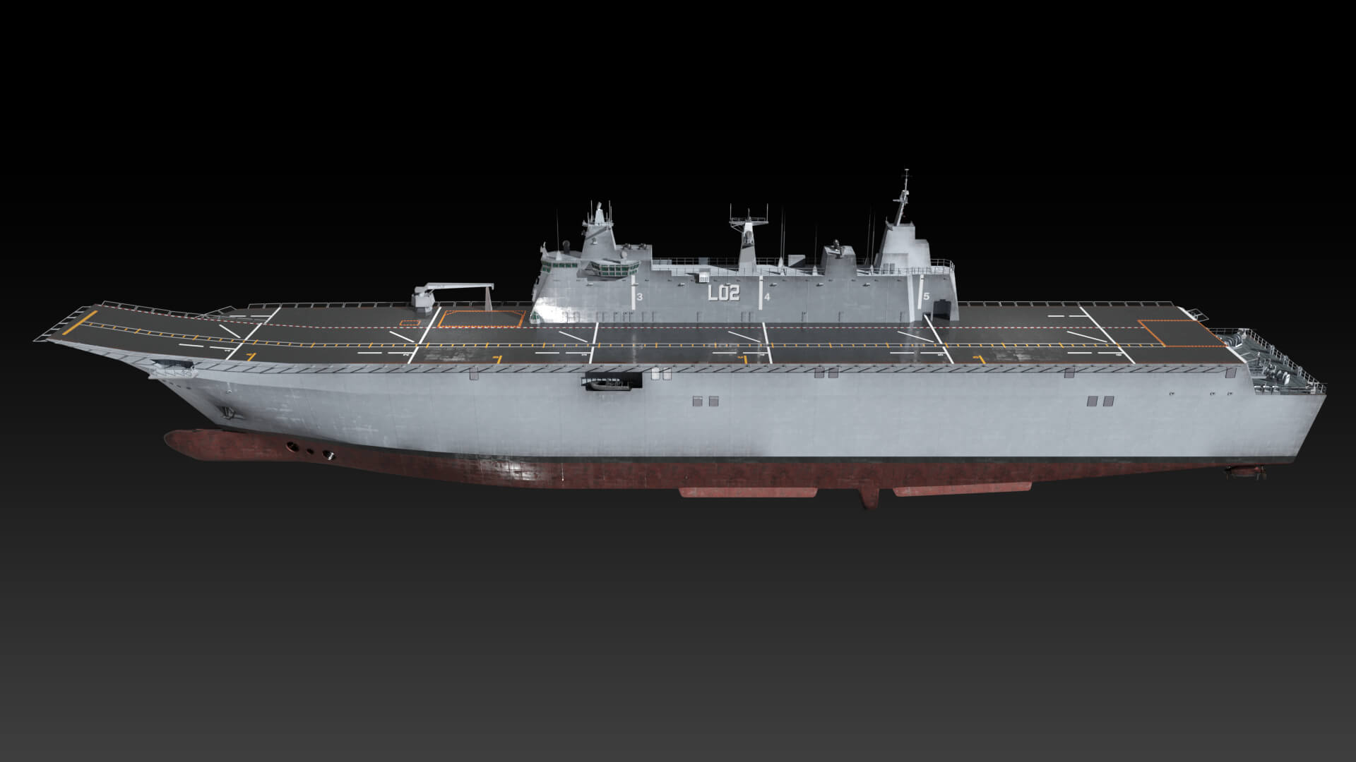 HMAS Canberra Game Ready Model by ennuishao