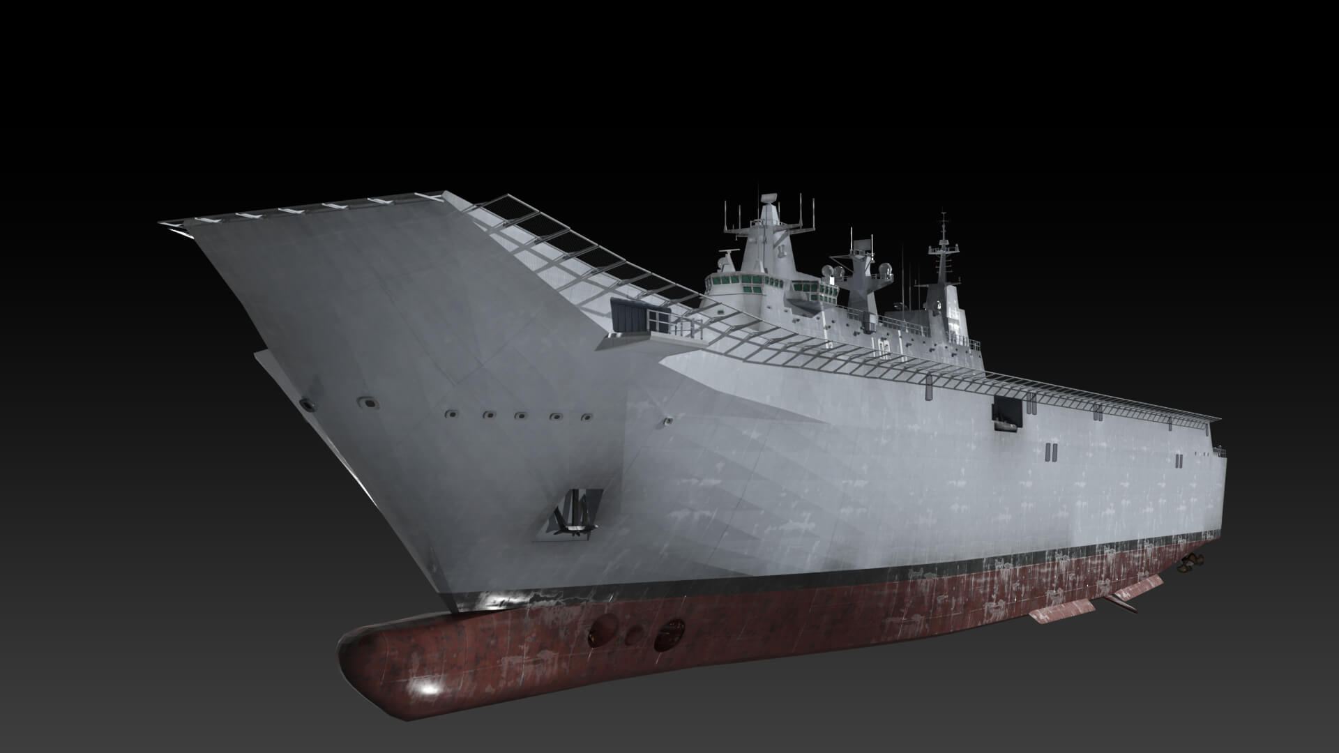 HMAS Canberra Game Ready Model by ennuishao