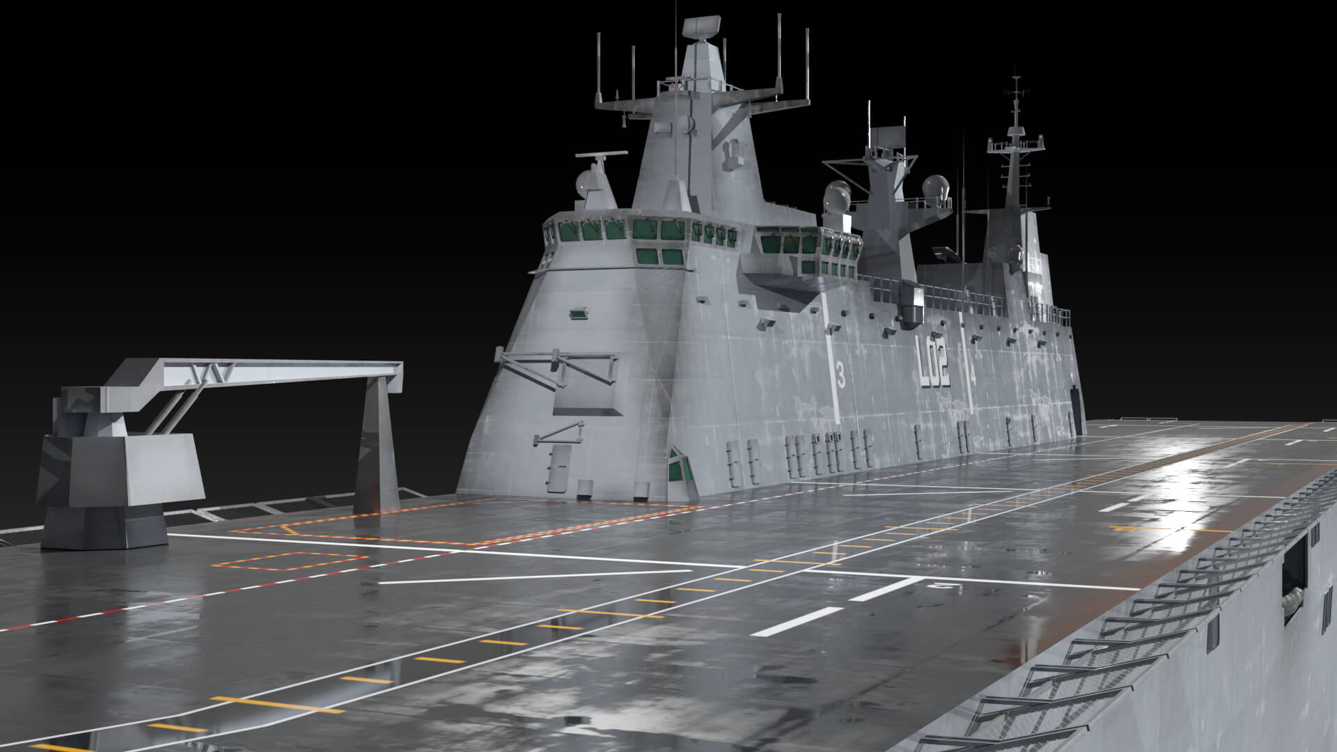 HMAS Canberra Game Ready Model by ennuishao