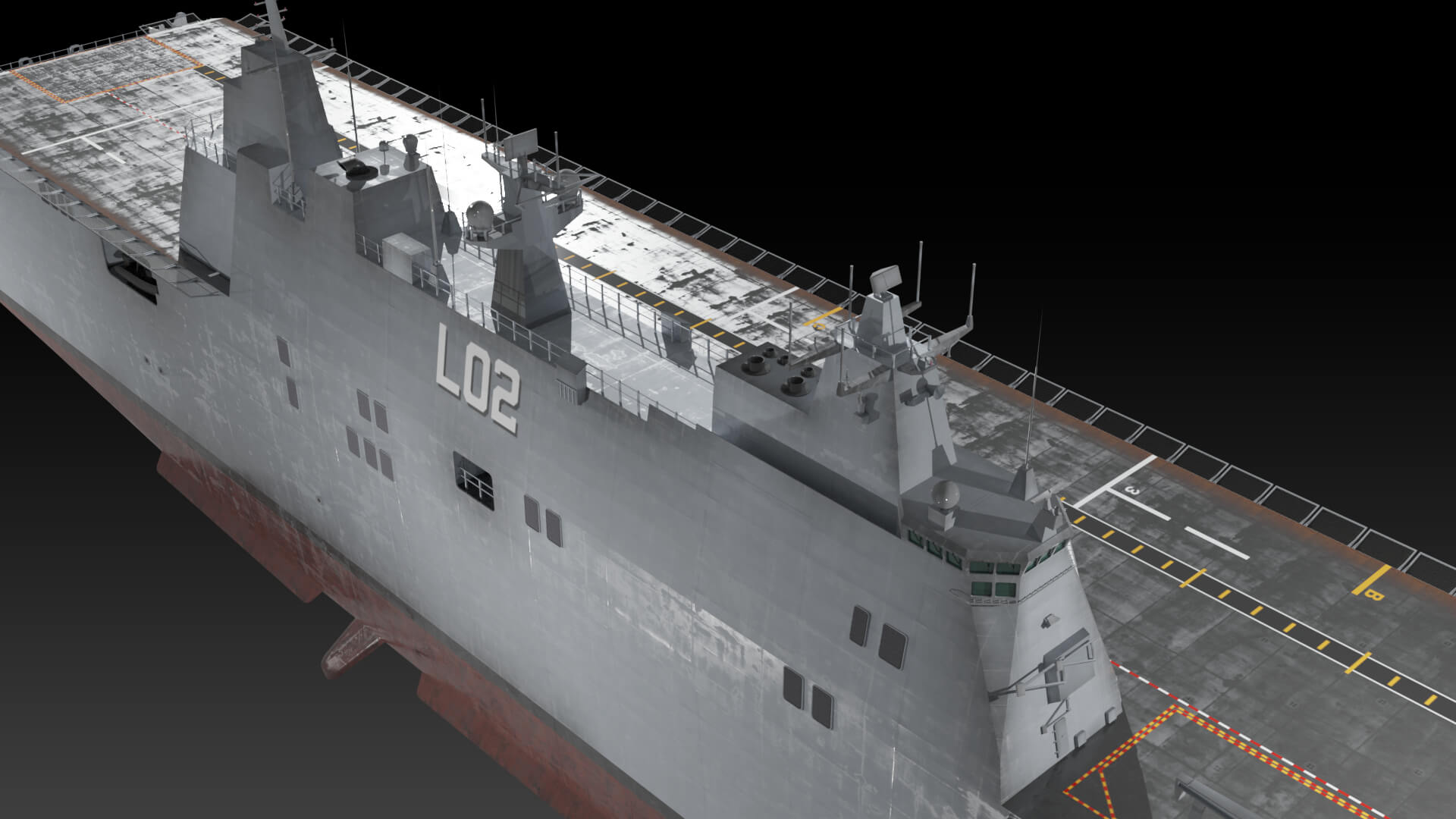 HMAS Canberra Game Ready Model by ennuishao