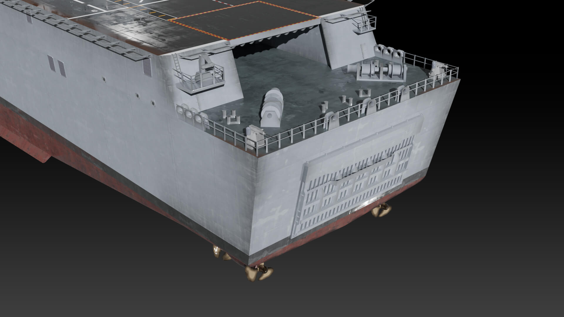 HMAS Canberra Game Ready Model by ennuishao