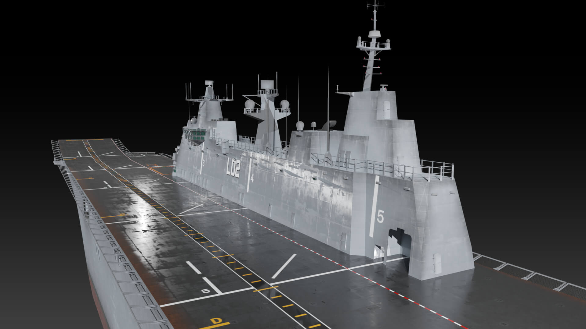 HMAS Canberra Game Ready Model by ennuishao