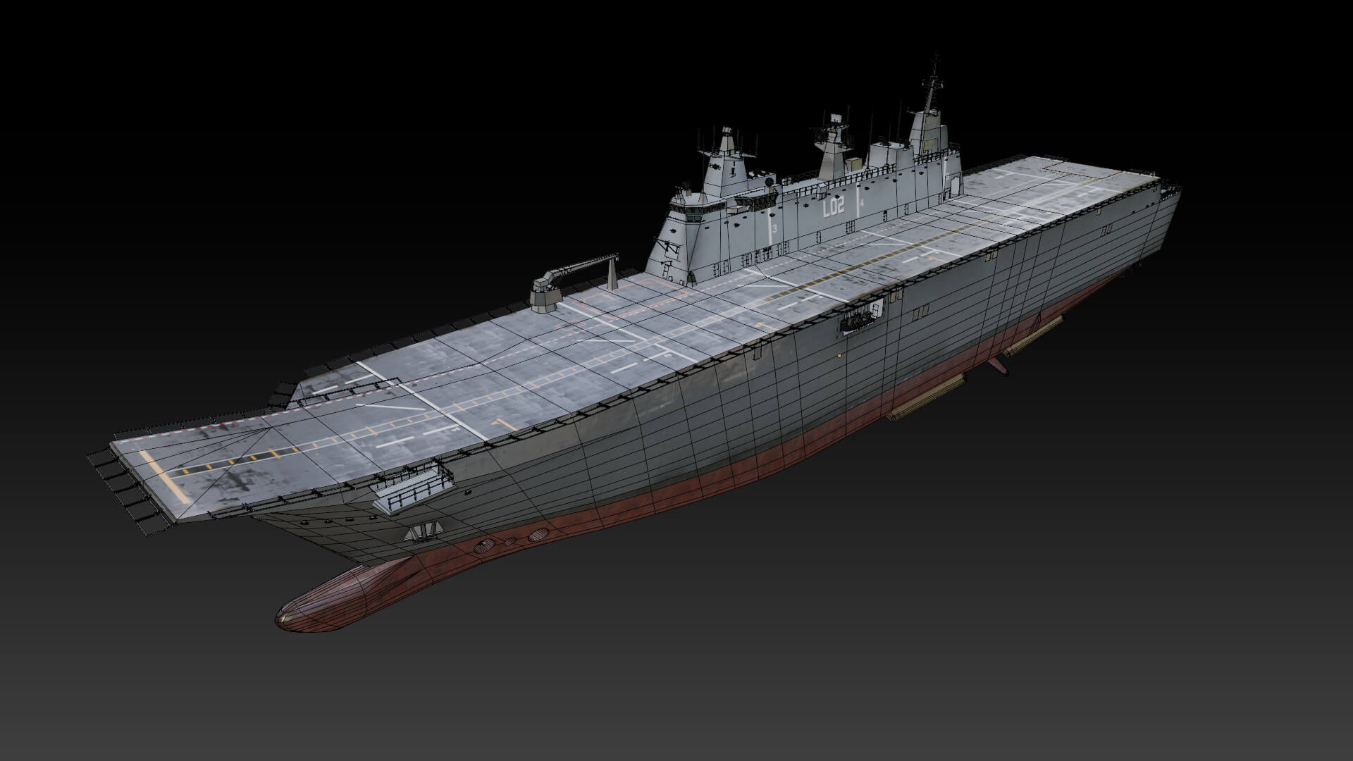 HMAS Canberra Game Ready Model by ennuishao