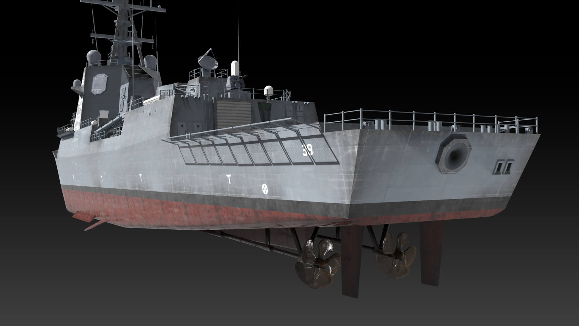 HMAS Hobart Game Ready Model by ennuishao