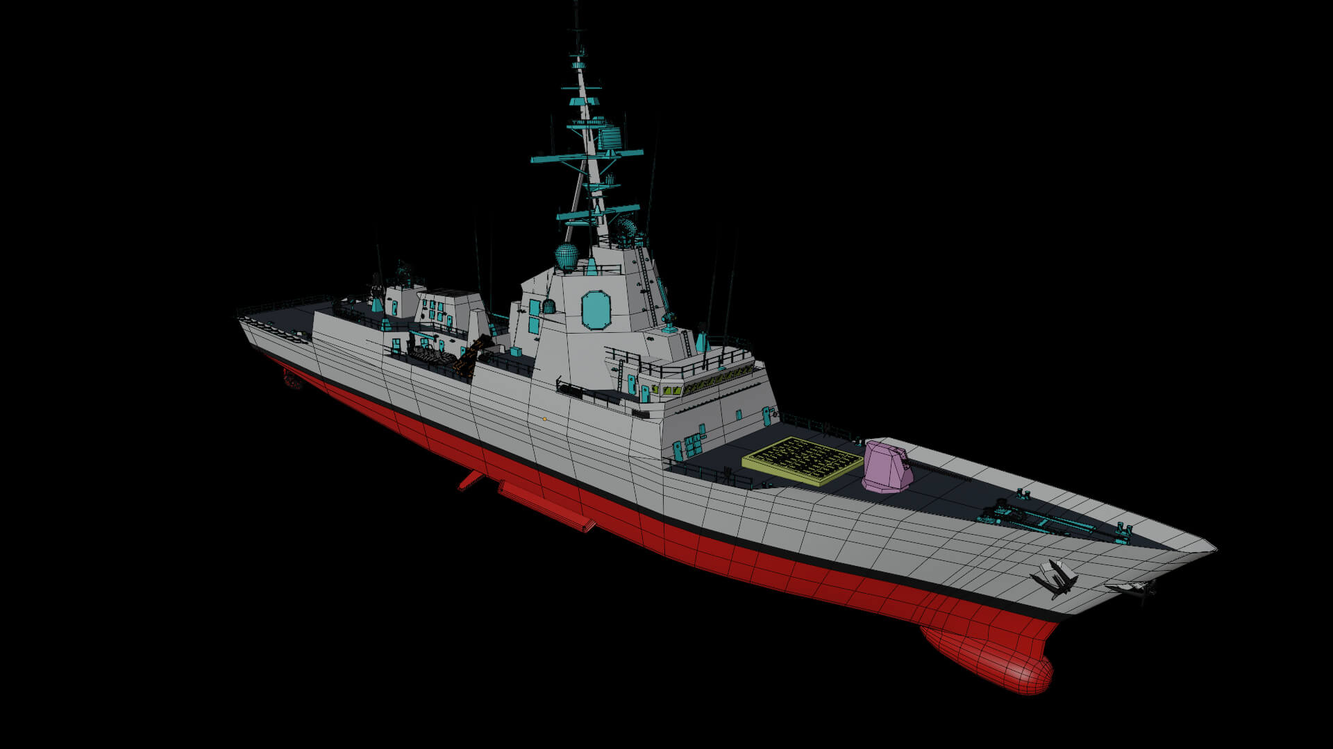 HMAS Hobart Game Ready Model by ennuishao