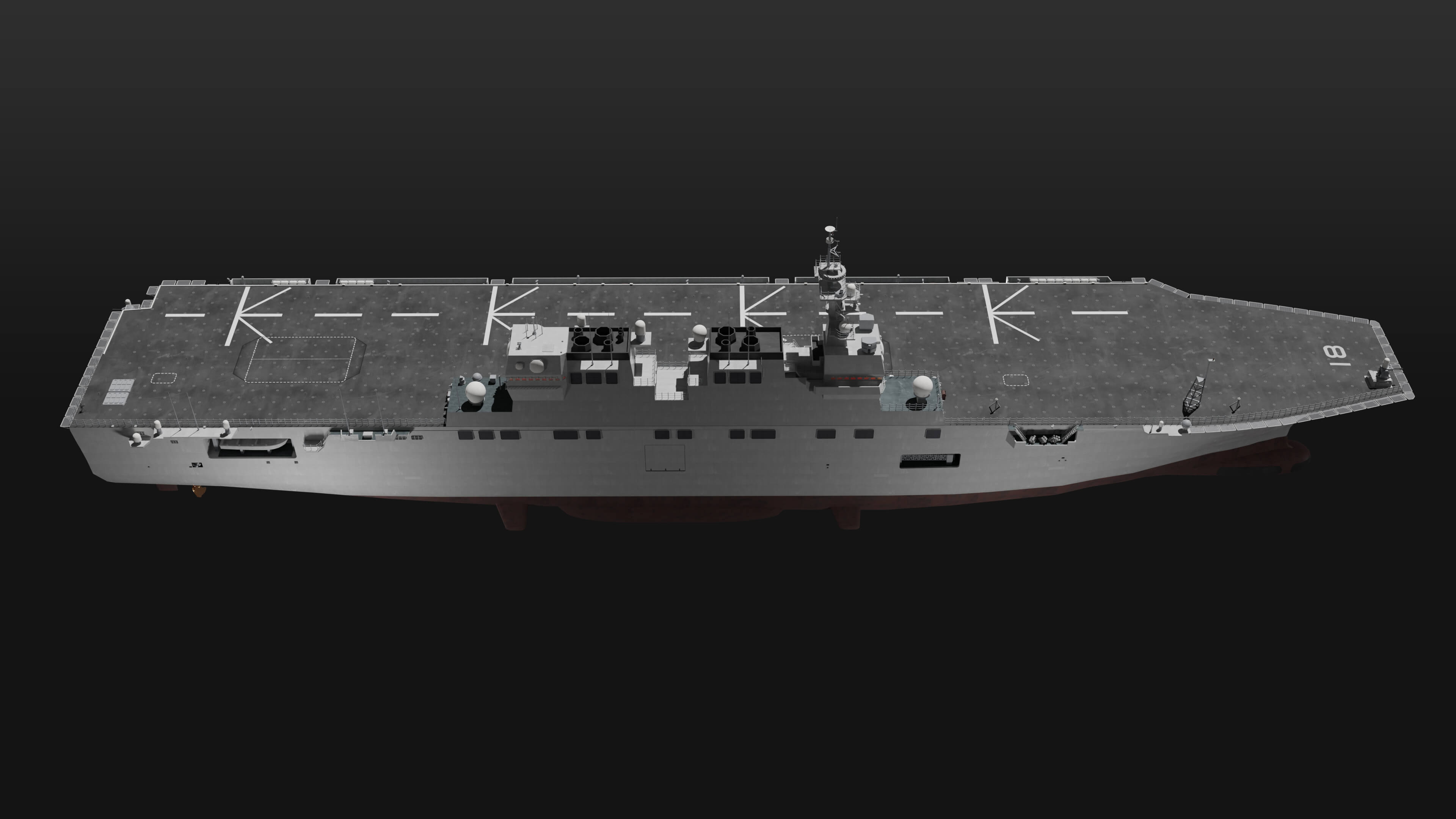 Hyuga Class Helicopter Carrier - 3D Model by ennuishao