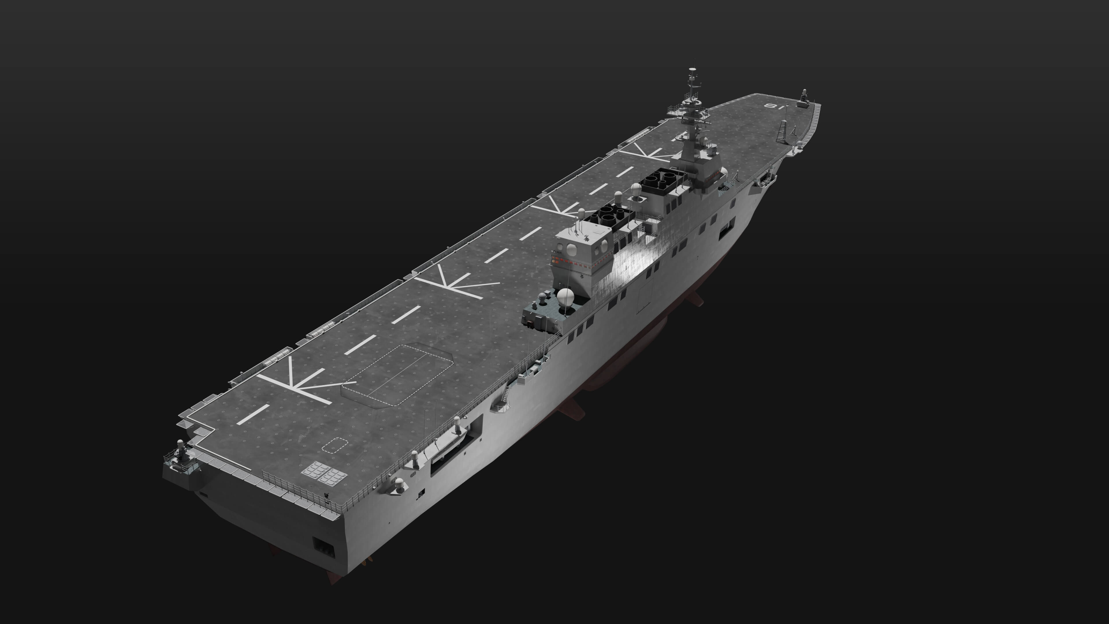Hyuga Class Helicopter Carrier - 3D Model by ennuishao