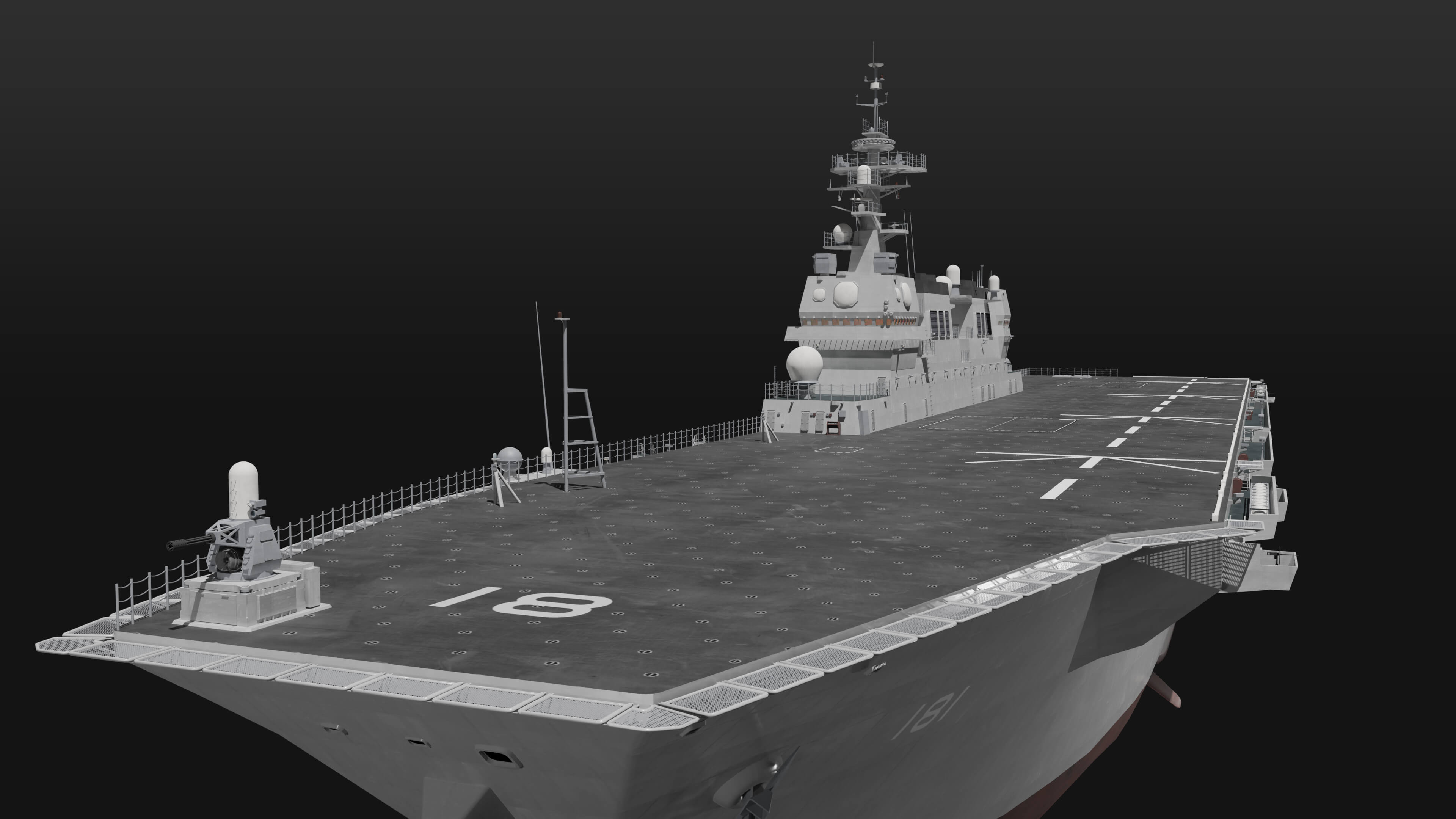 Hyuga Class Helicopter Carrier - 3D Model by ennuishao