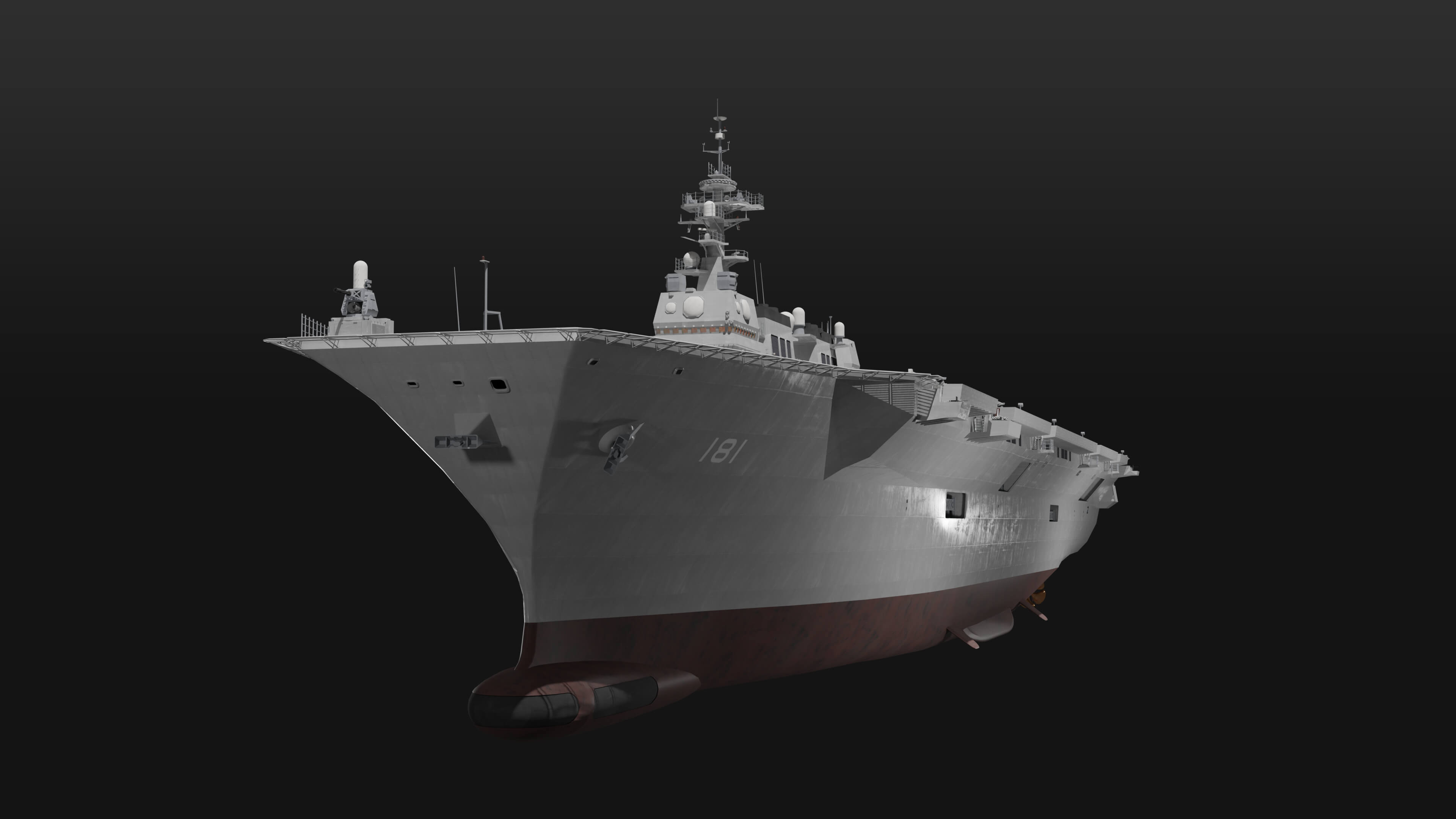 Hyuga Class Helicopter Carrier - 3D Model by ennuishao