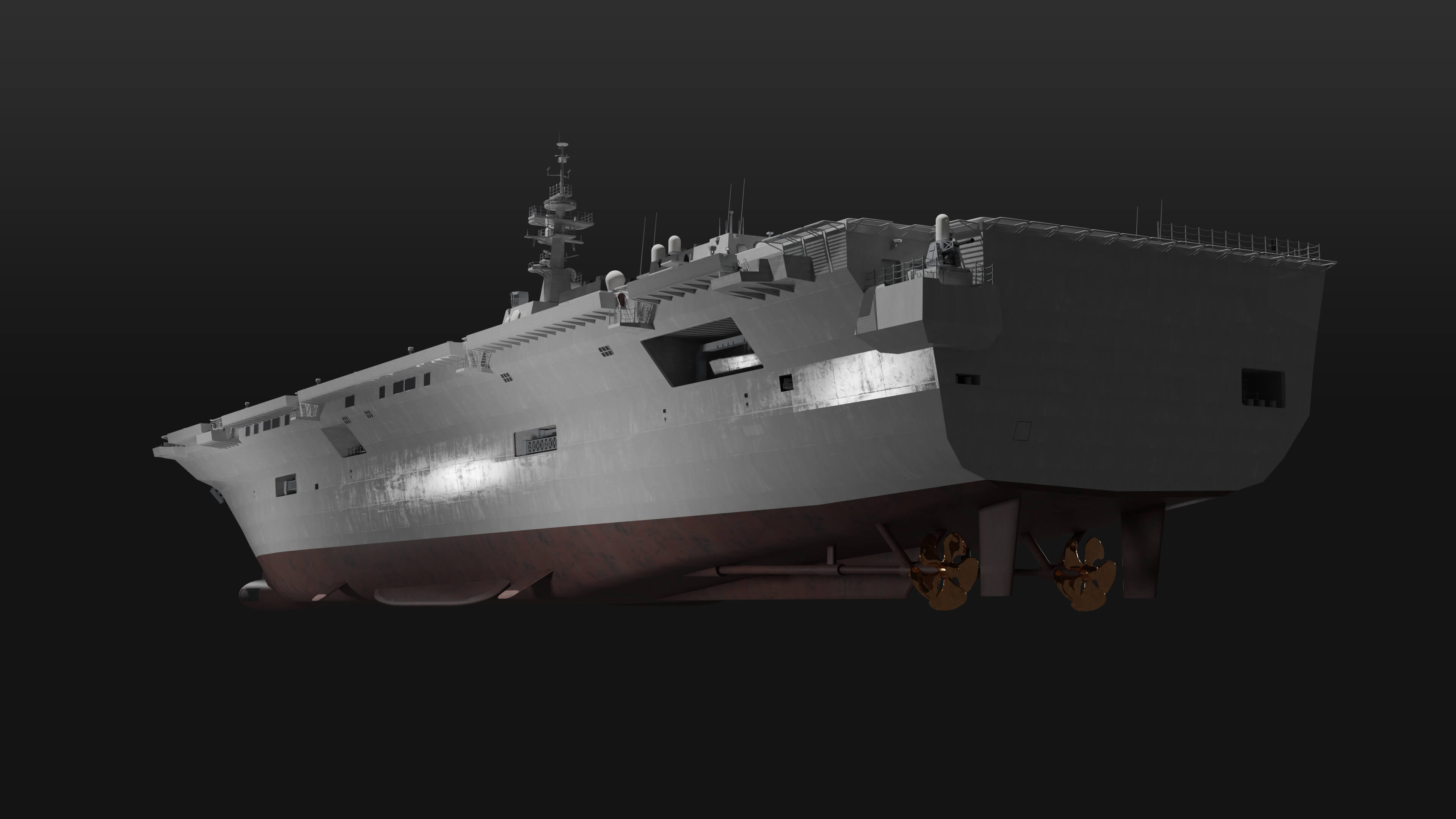 Hyuga Class Helicopter Carrier - 3D Model by ennuishao