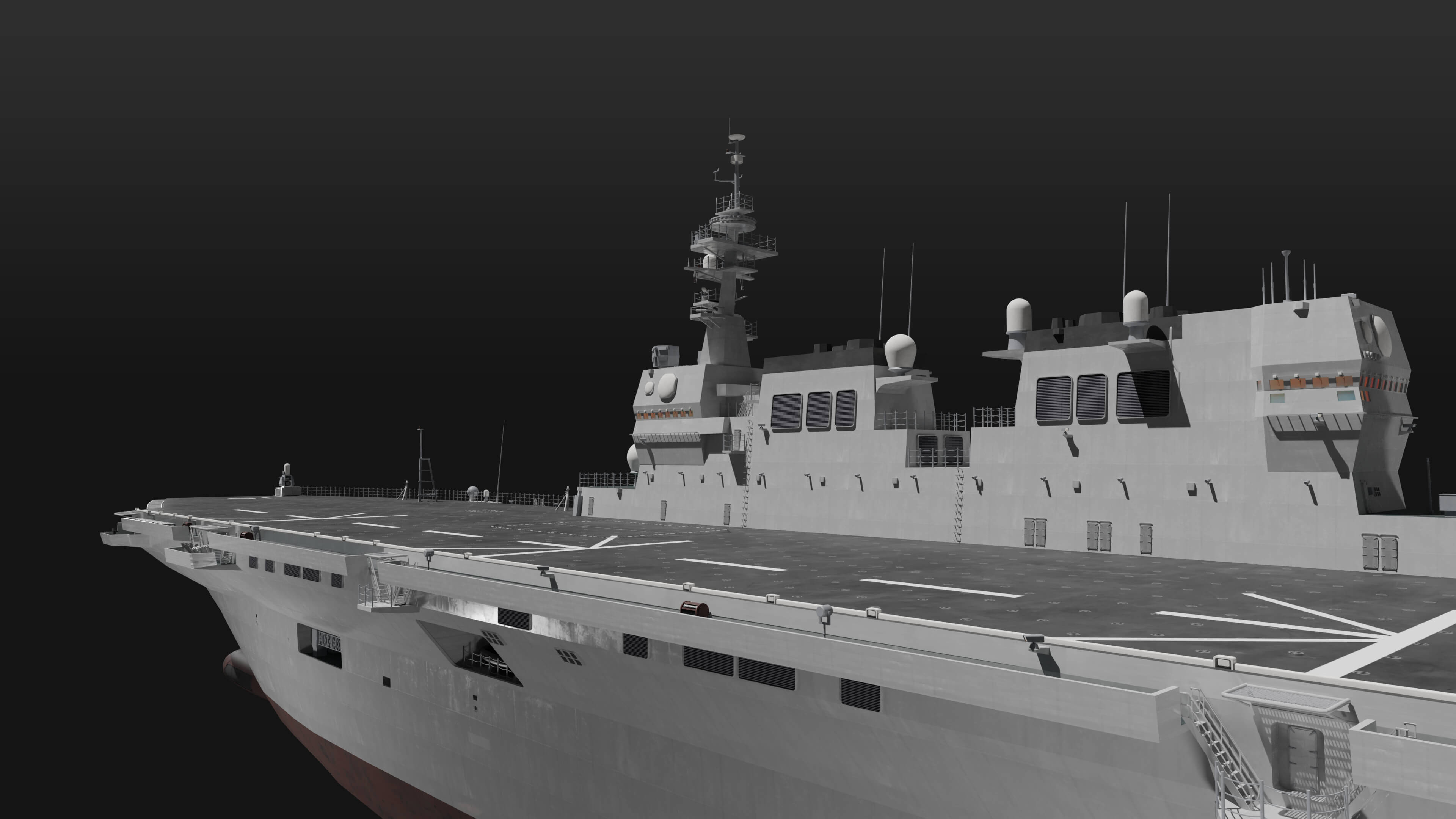 Hyuga Class Helicopter Carrier - 3D Model by ennuishao