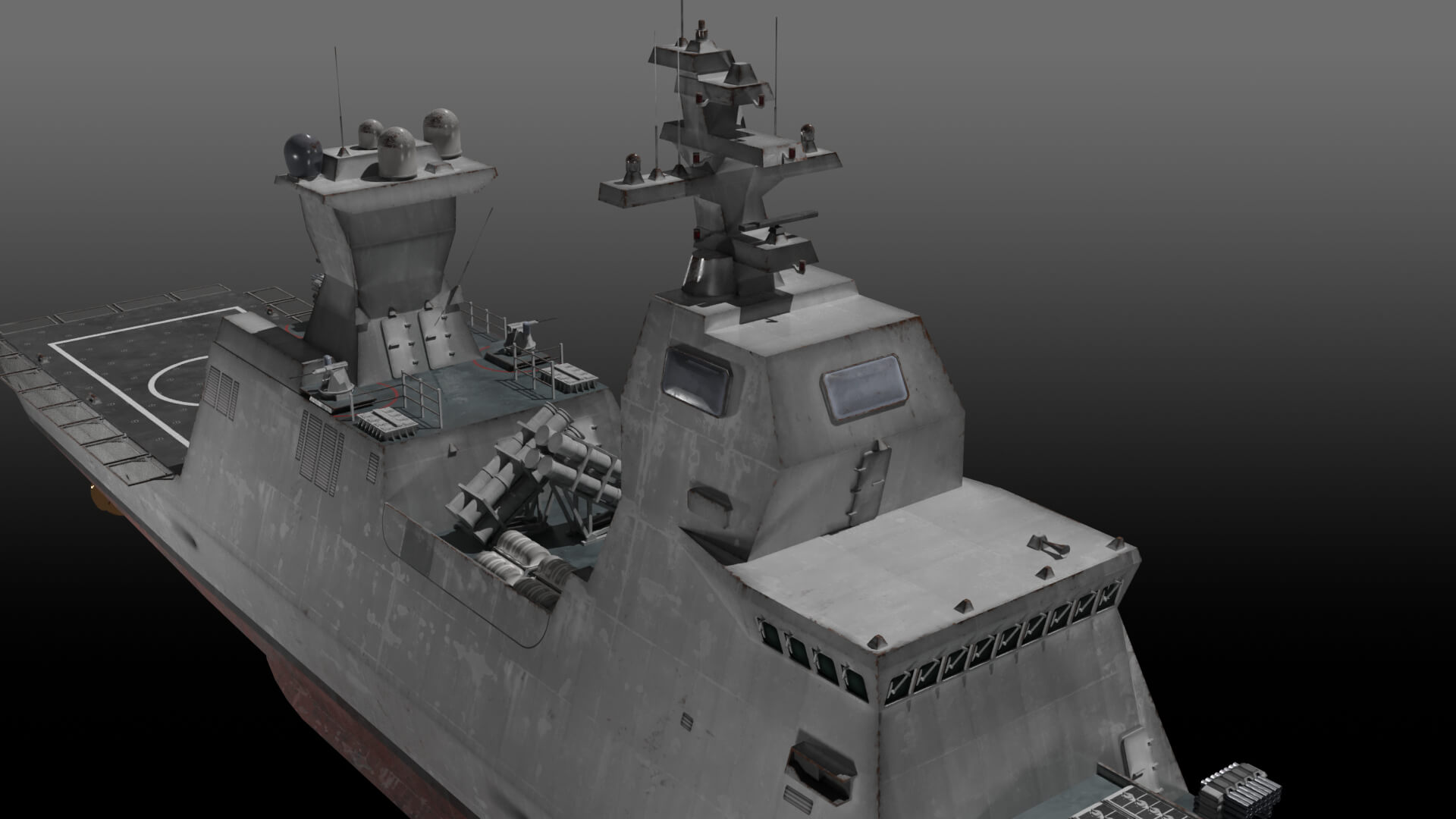 Israeli Navy SA'AR 6 Corvette - 3D Model by ennuishao