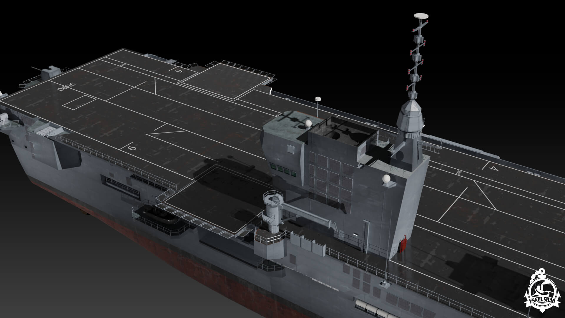 ITS Trieste aircraft carrier - 3D Model by ennuishao